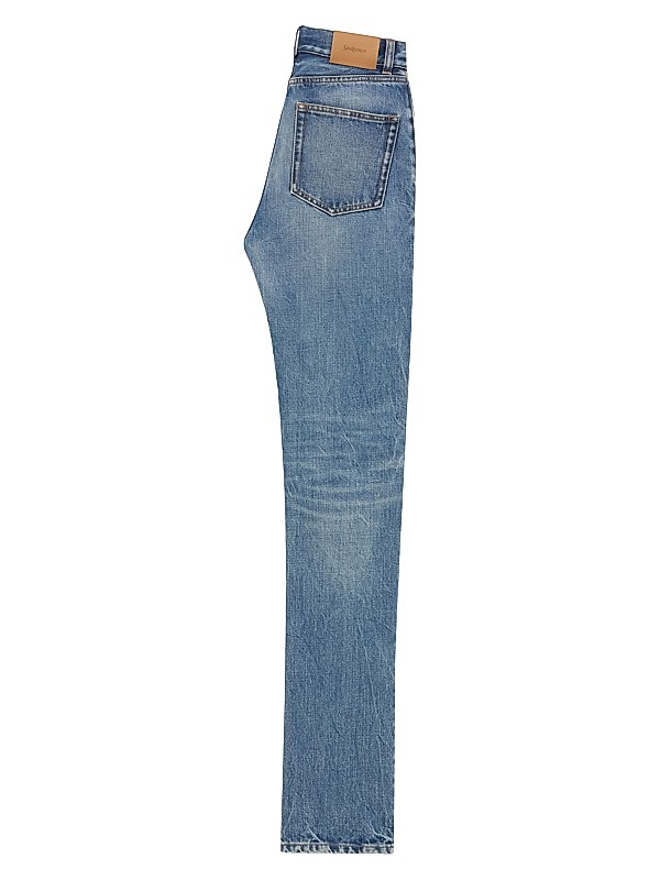 Shop Saint Laurent 90's Slim Jeans in Denim | Saks Fifth Avenue Shop Saint Laurent 90's Slim Jeans in Denim | Saks Fifth Avenue