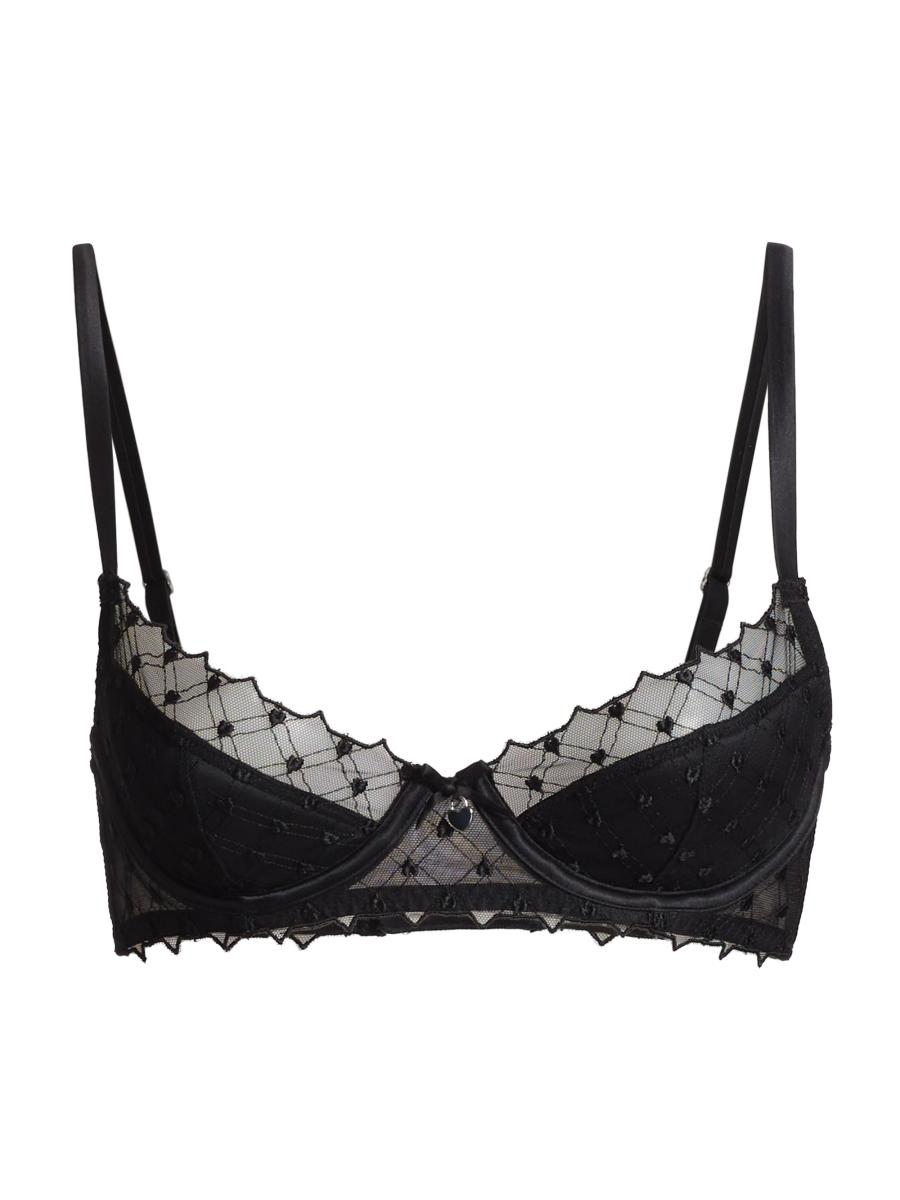 Fleur du Mal Love Lock Embroidery Half-Lined Bra | Saks Fifth Avenue