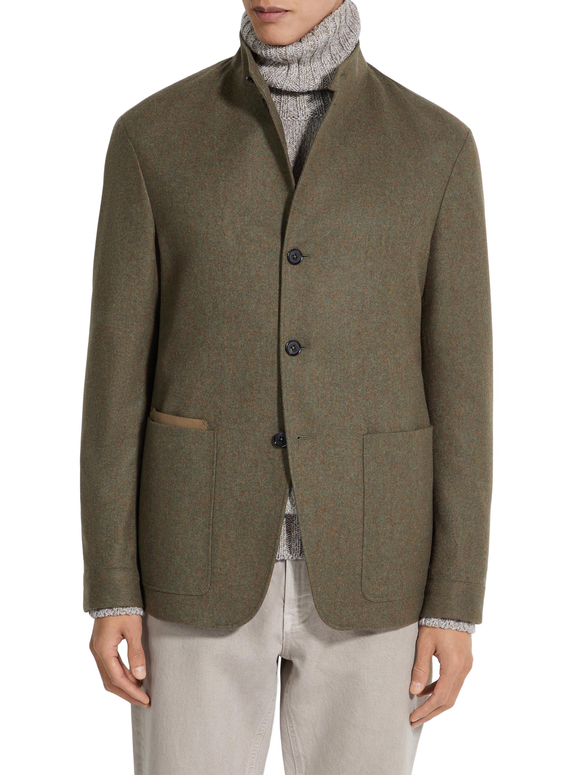 ZEGNA Oasi Cashmere II Conte Chore Jacket | Saks Fifth Avenue
