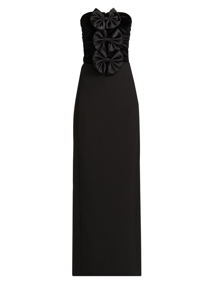 Ronny Kobo Constance Bow Cut-Out Column Gown | Saks Fifth Avenue