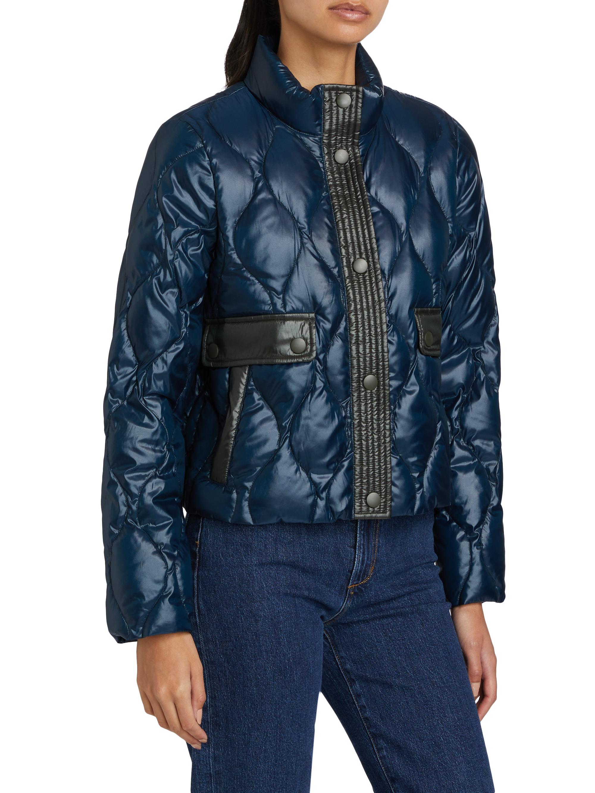 If Only Studio Onion Contrast-Trim Down Jacket | Saks Fifth Avenue