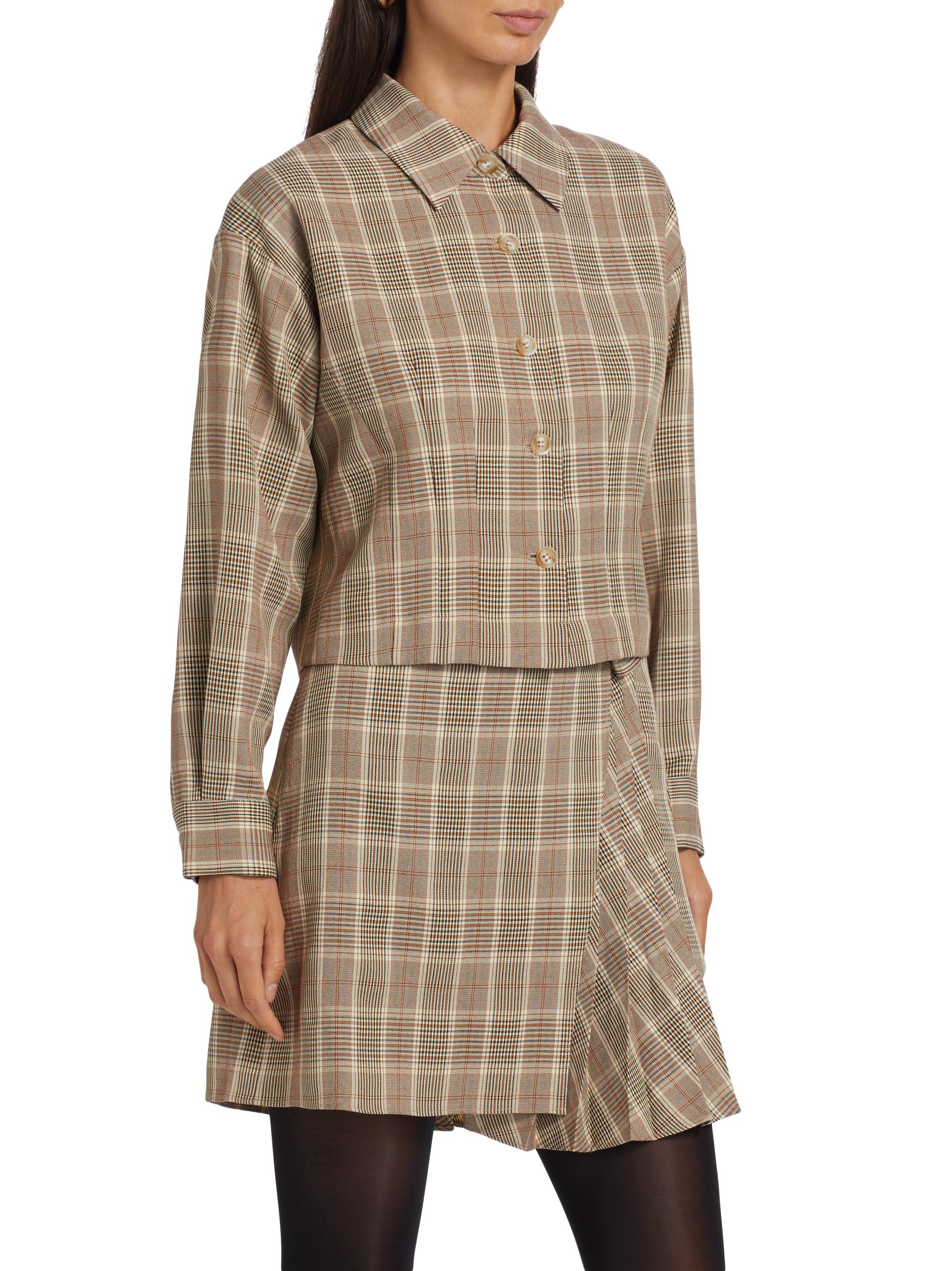If Only Studio Plaid Stretch Jacket | Saks Fifth Avenue