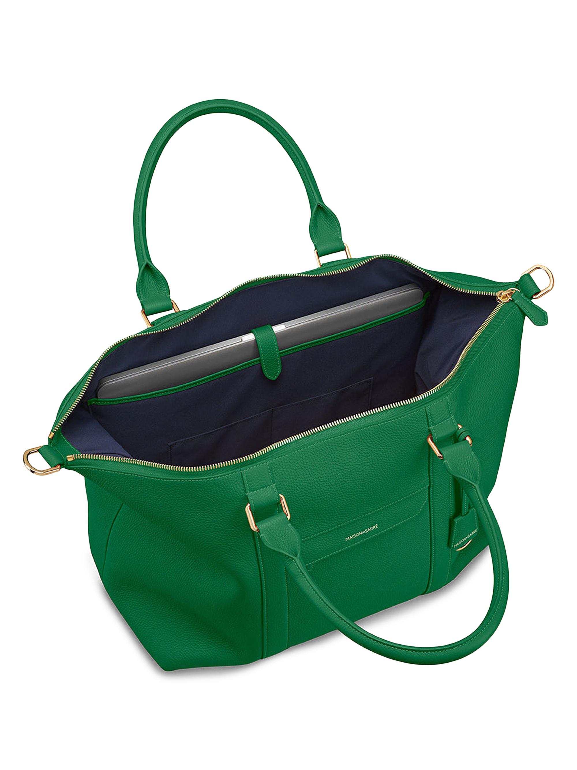 Maison de Sabre Large Leather Weekender Bag | Saks Fifth Avenue