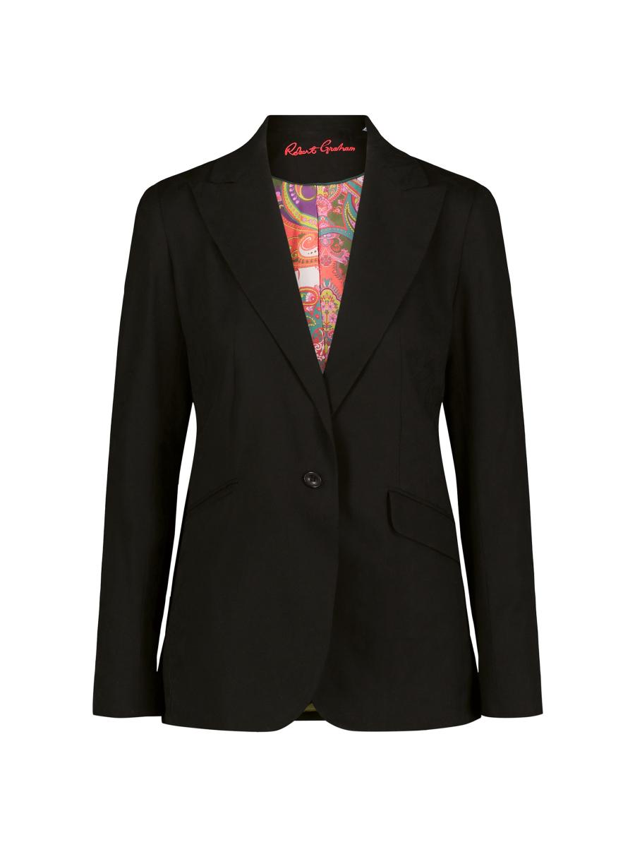 Robert Graham Penelope Jacquard Single-Breasted Jacket | Saks Fifth Avenue