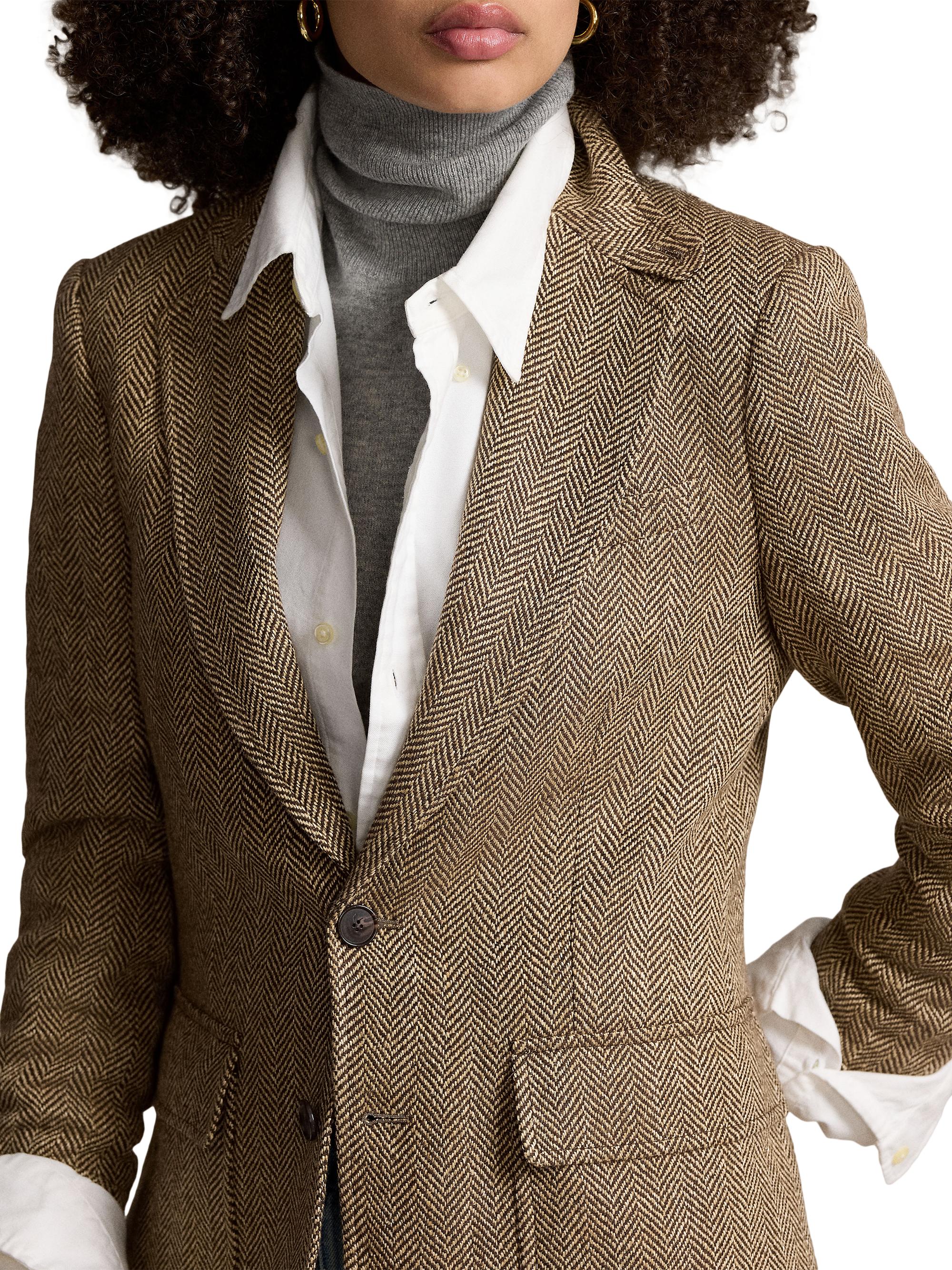 Polo Ralph Lauren Herringbone Linen-Blend Blazer | Saks Fifth Avenue