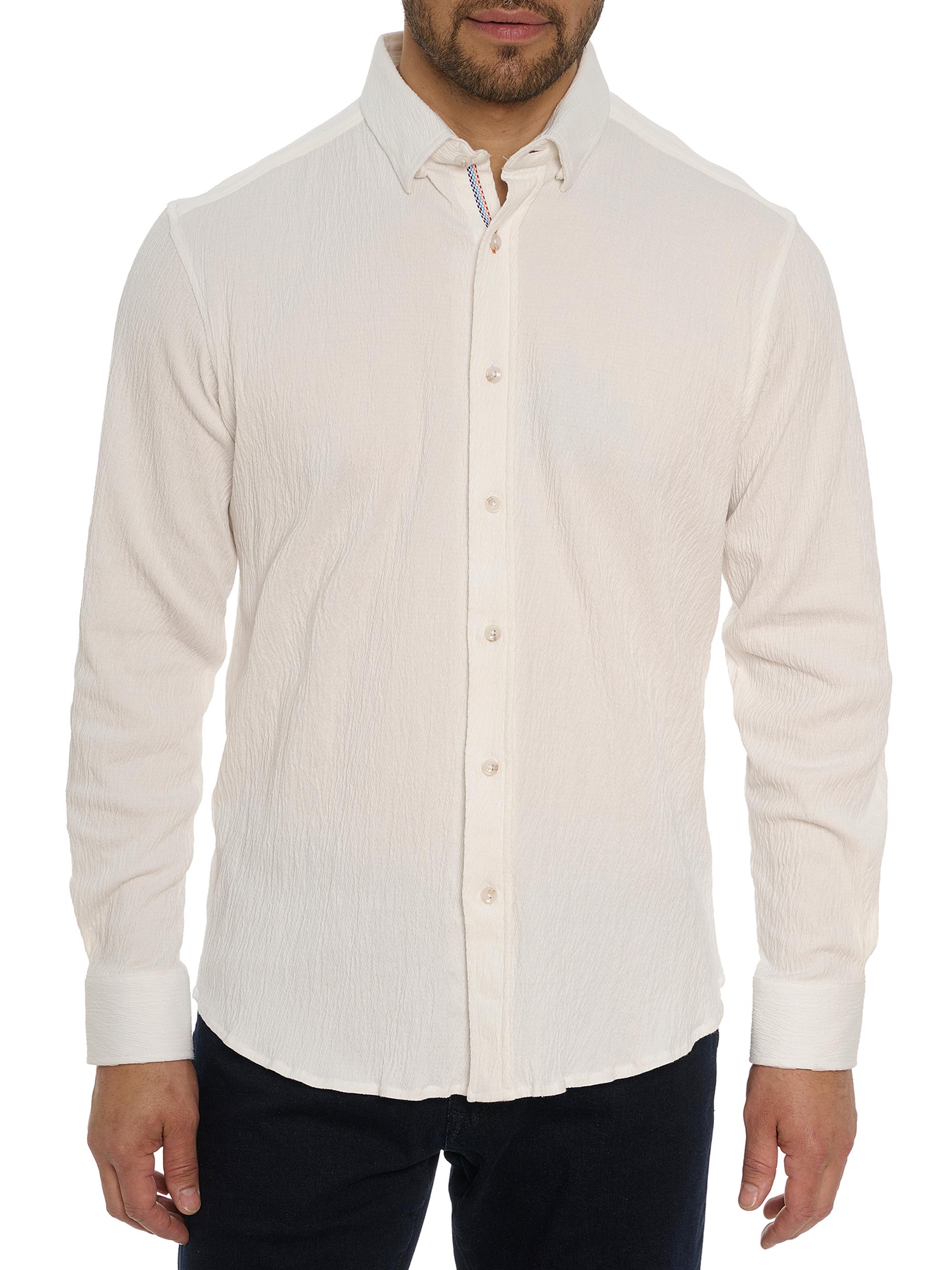 Shop Robert Graham Hammond Cotton-Blend Button-Front Shirt | Saks Fifth ...