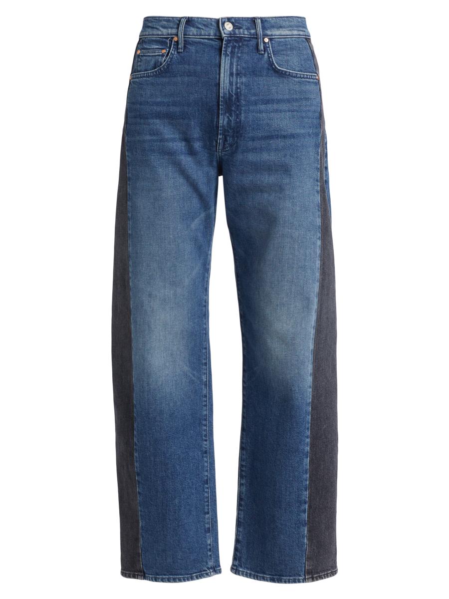 Mother The Half Pipe Flood High-Rise Crop Jeans | Saks Fifth Avenue
