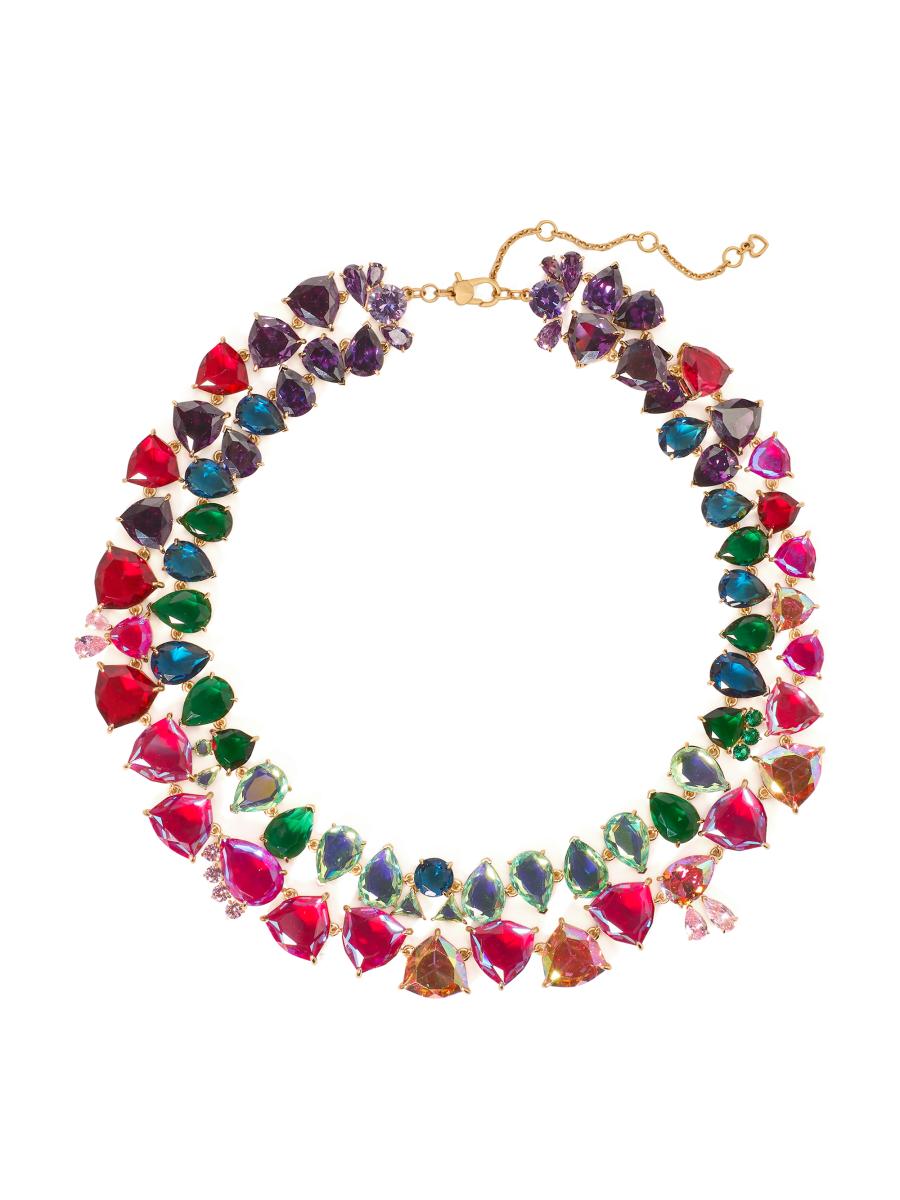 kate spade new york Shine Me Up Goldtone & Crystal Necklace | Saks ...