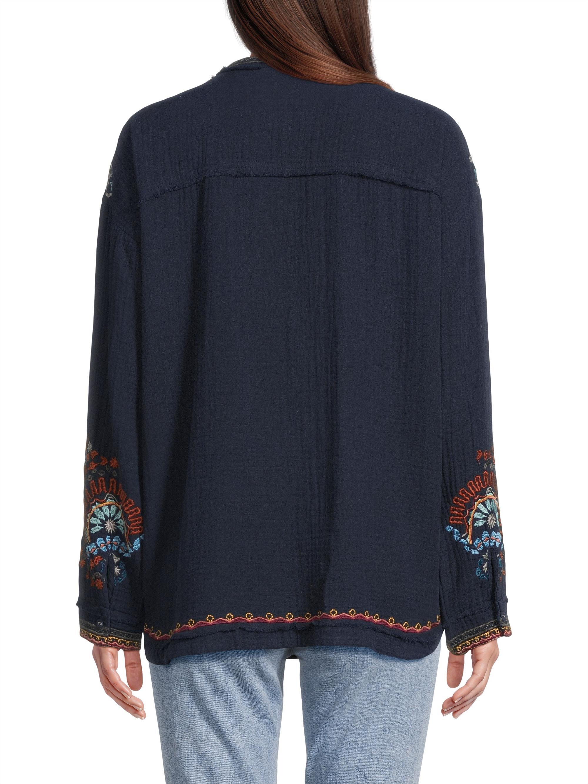 Johnny Was Belina Embroidered Cotton Tunic | Saks Fifth Avenue