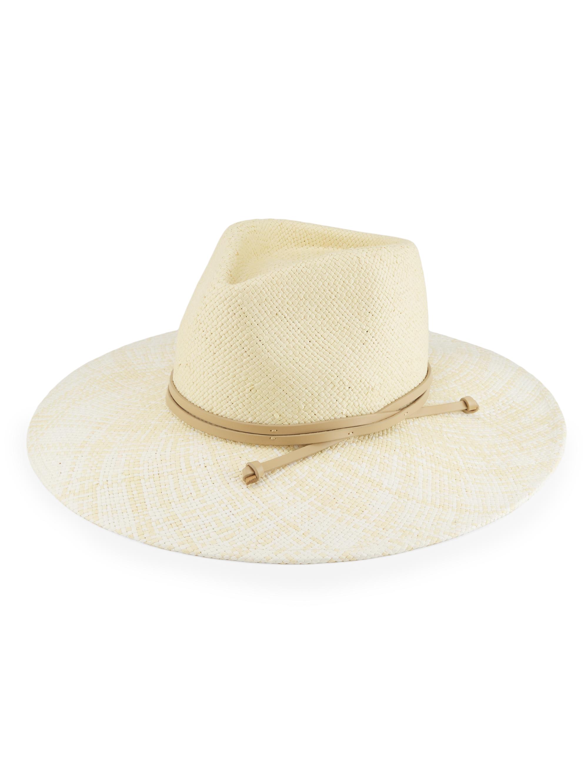 Shop rag & bone Maya Straw Fedora | Saks Fifth Avenue