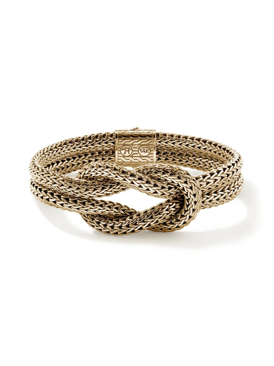 John Hardy Love Knot 14K Yellow Gold Double-Chain Bracelet | Saks Fifth ...
