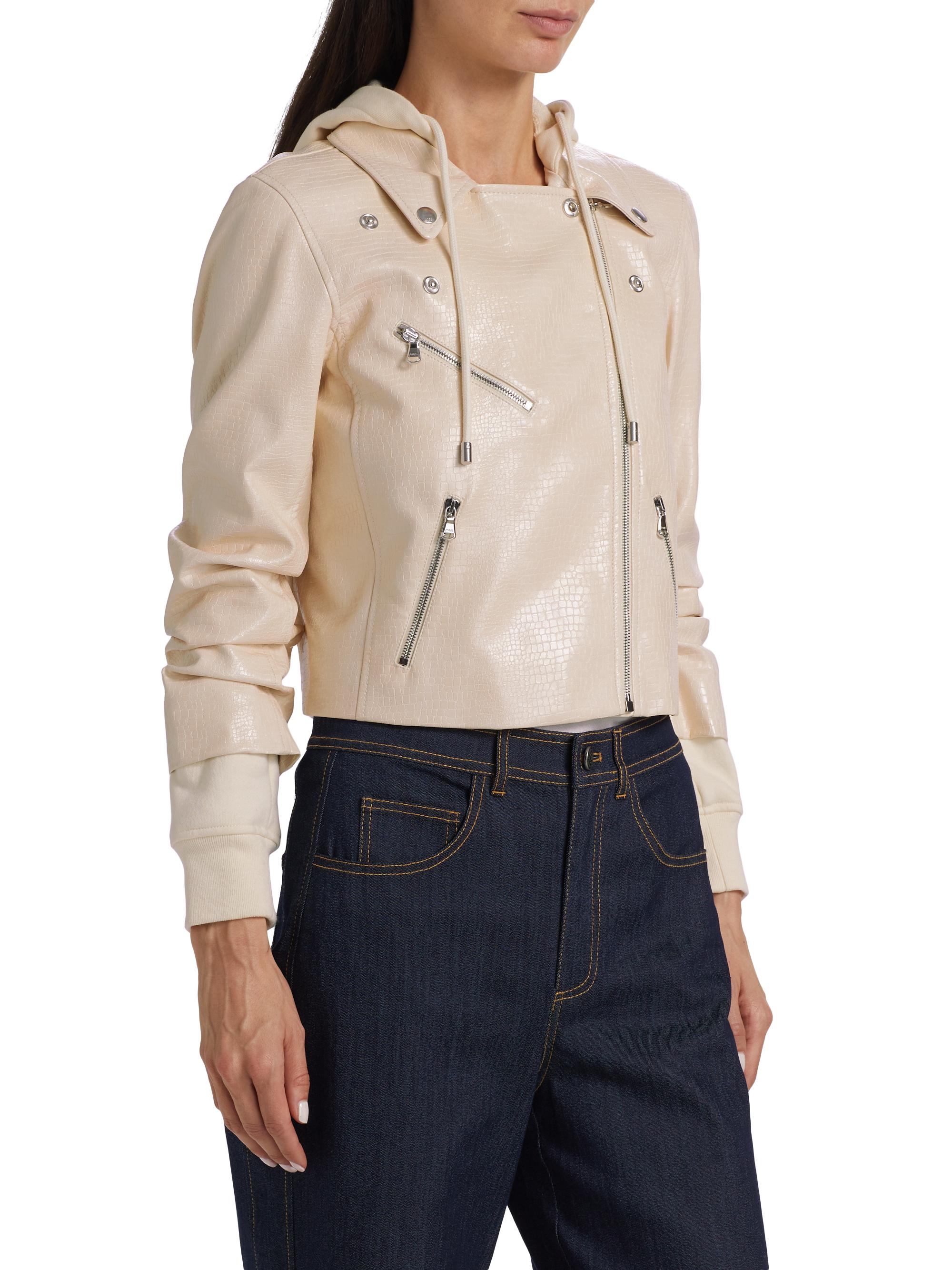 Cinq à Sept Evie Faux-Snakeskin Jacket | Saks Fifth Avenue