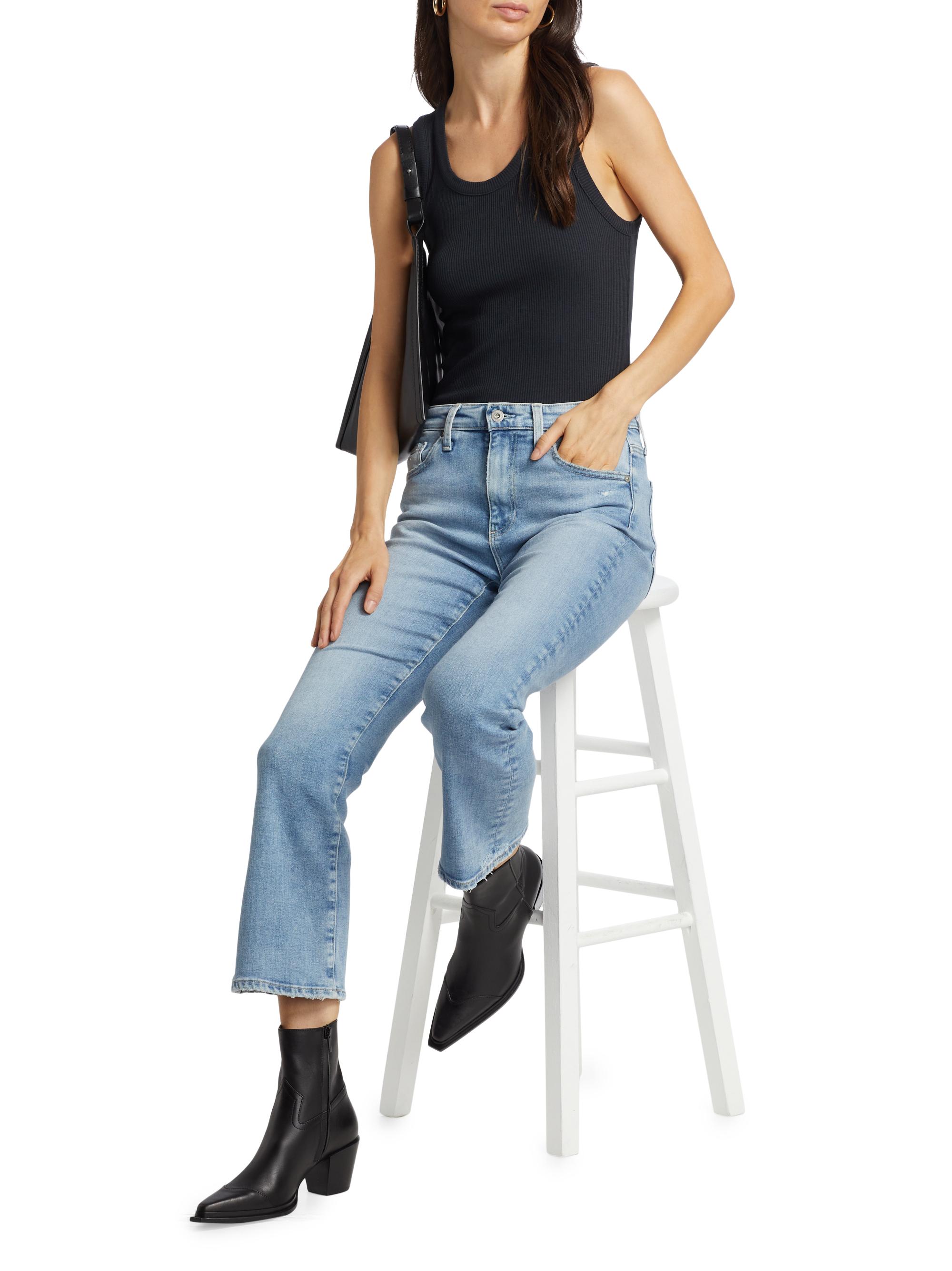 Shop AG Jeans Farrah Mid-Rise Stretch Crop Boot-Cut Jeans | Saks Fifth ...