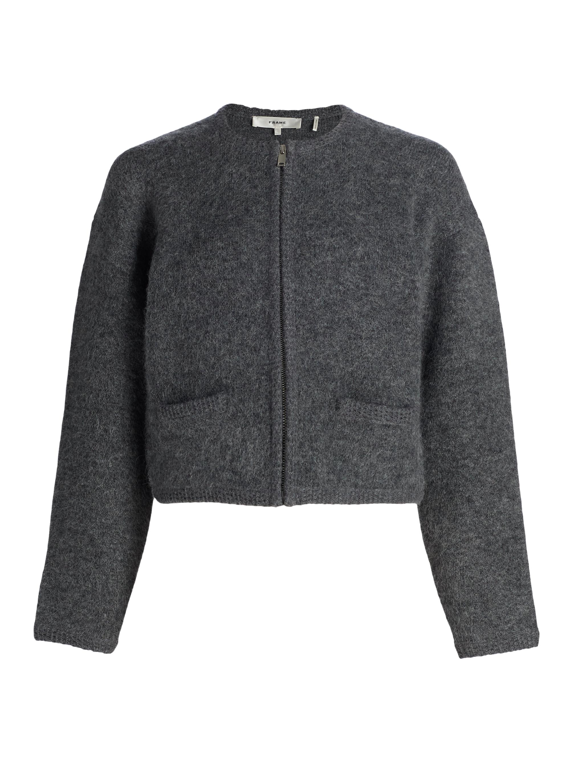 Frame Lofty Merino Wool & Dyed Alpaca-Blend Crochet Cardigan | Saks ...