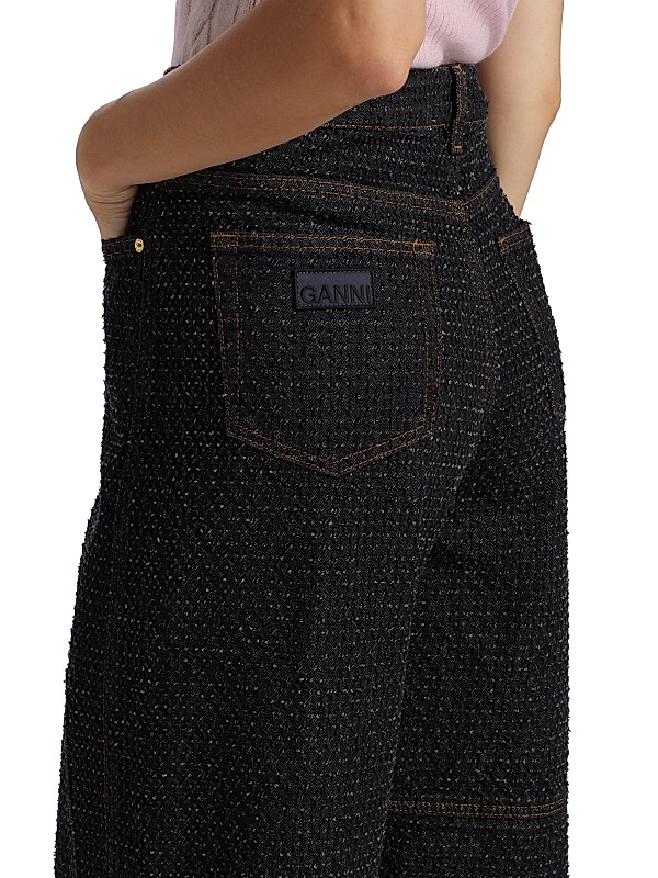 Shop Ganni Fluffy Denim Carpenter Jeans | Saks Fifth Avenue Shop Ganni Fluffy Denim Carpenter Jeans | Saks Fifth Avenue