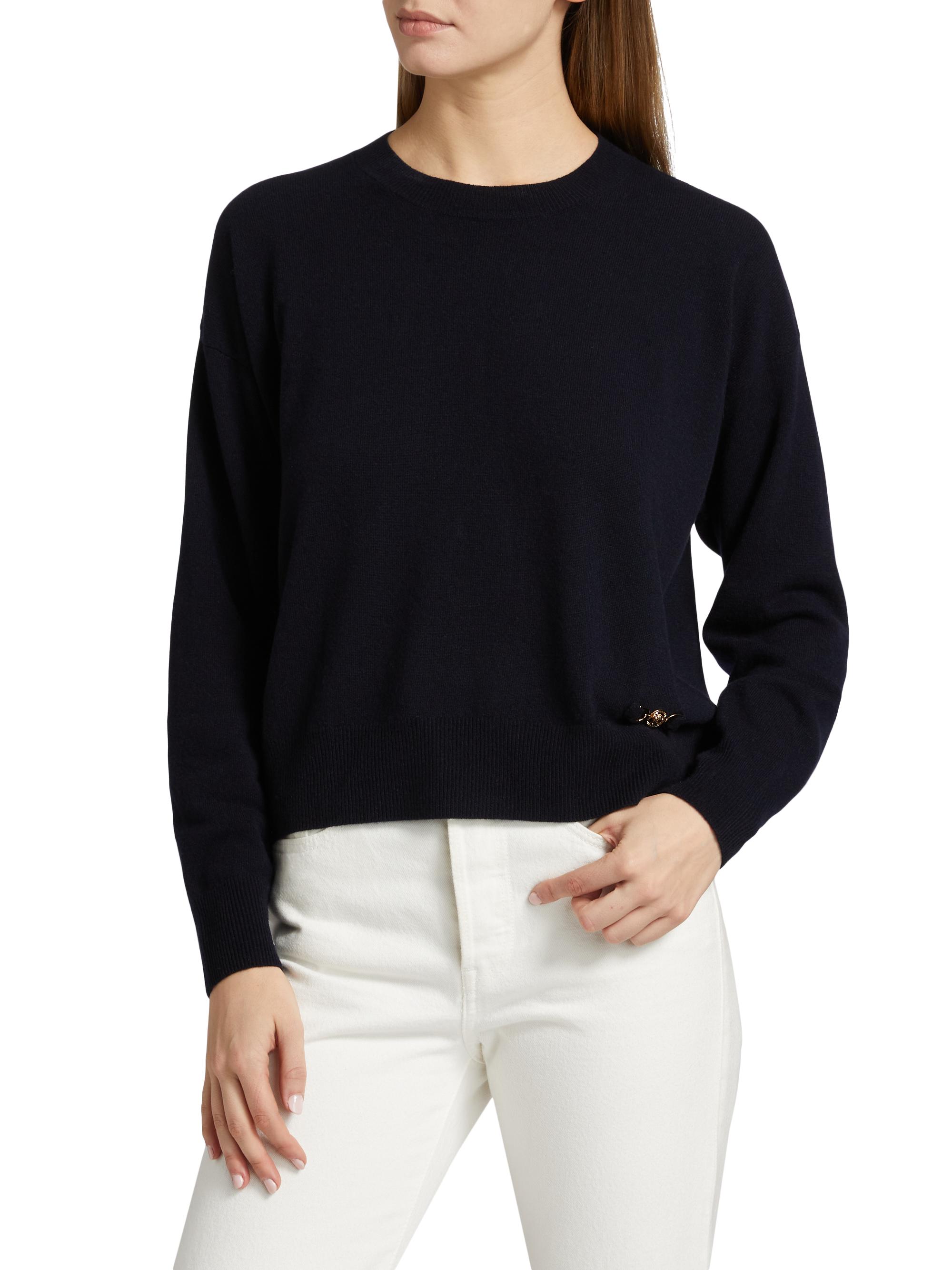 Versace Wool-Cashmere Icons Knit Sweater | Saks Fifth Avenue