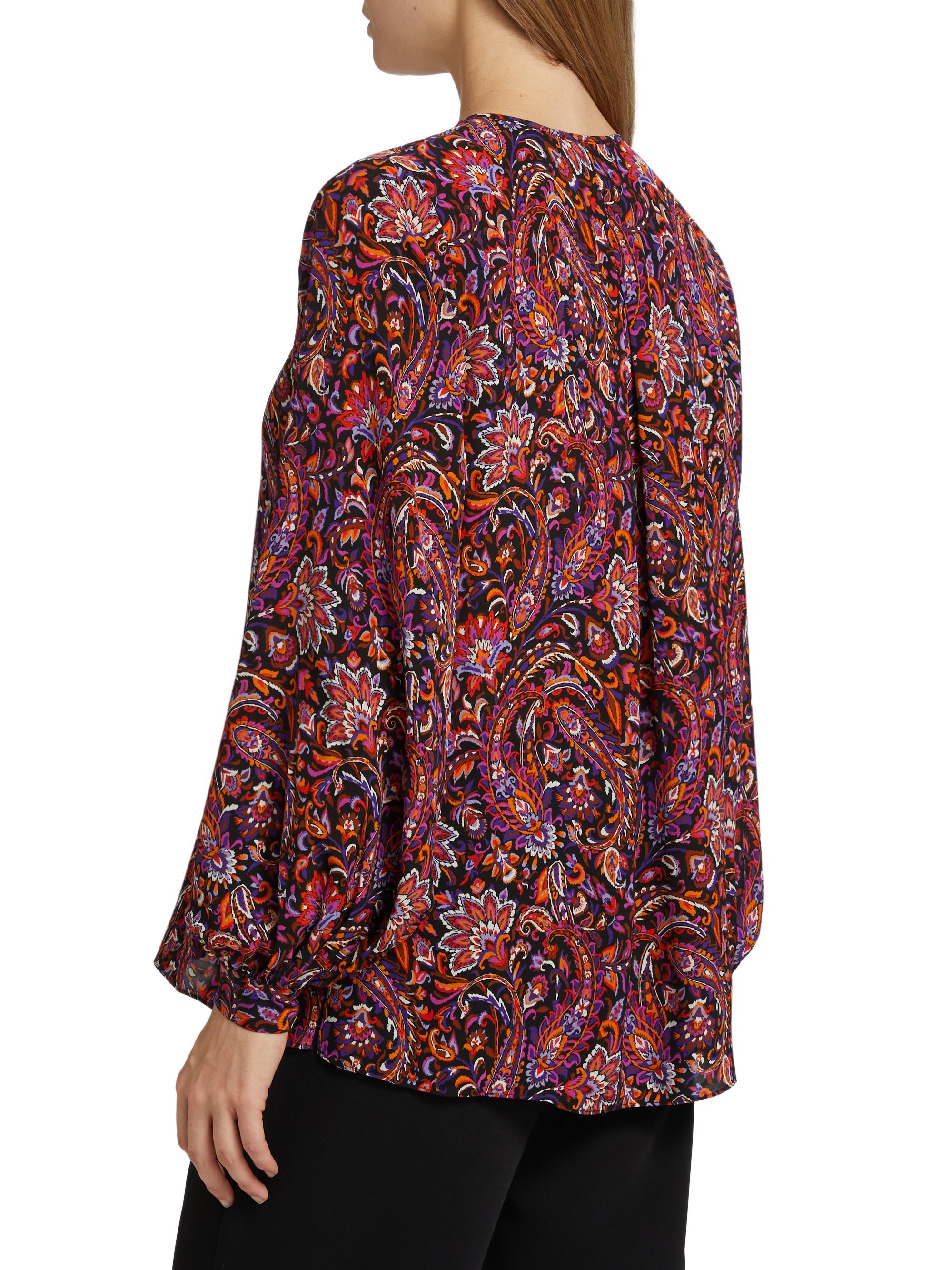 Kobi Halperin Roxanne Paisley Round-Neck Blouse | Saks Fifth Avenue