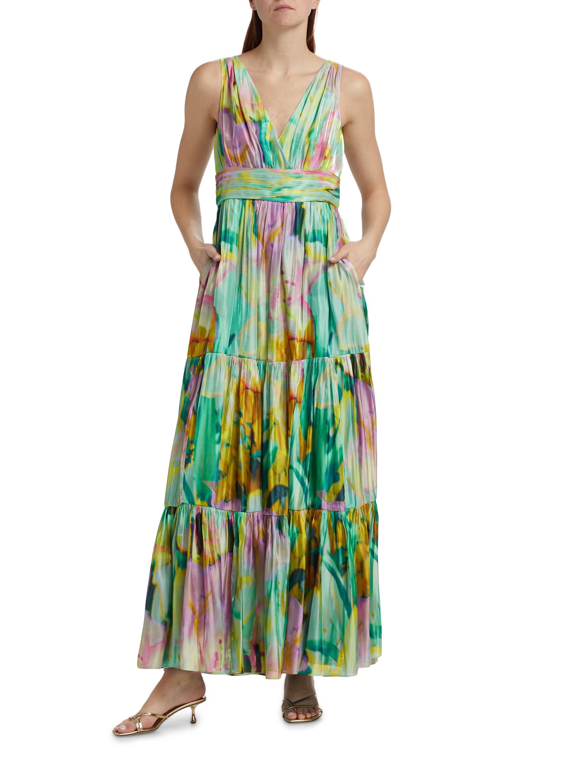 Kobi Halperin Britt Metallic Printed Maxi Dress | Saks Fifth Avenue