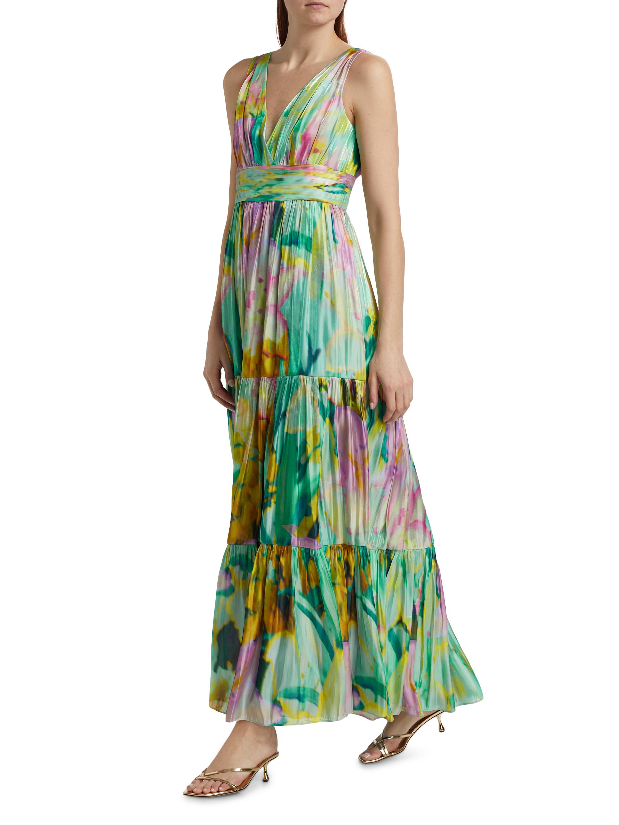 Kobi Halperin Britt Metallic Printed Maxi Dress | Saks Fifth Avenue