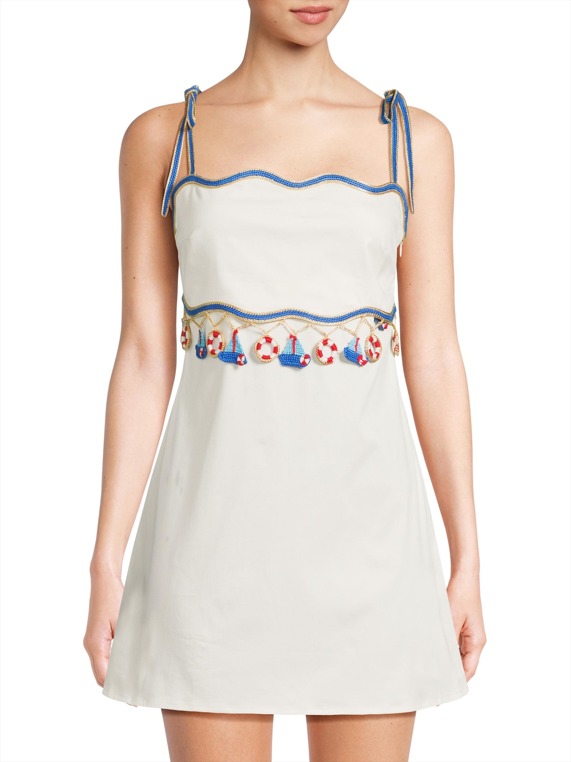 My Beachy Side Muse Embellished Sleeveless Minidress | Saks Fifth Avenue