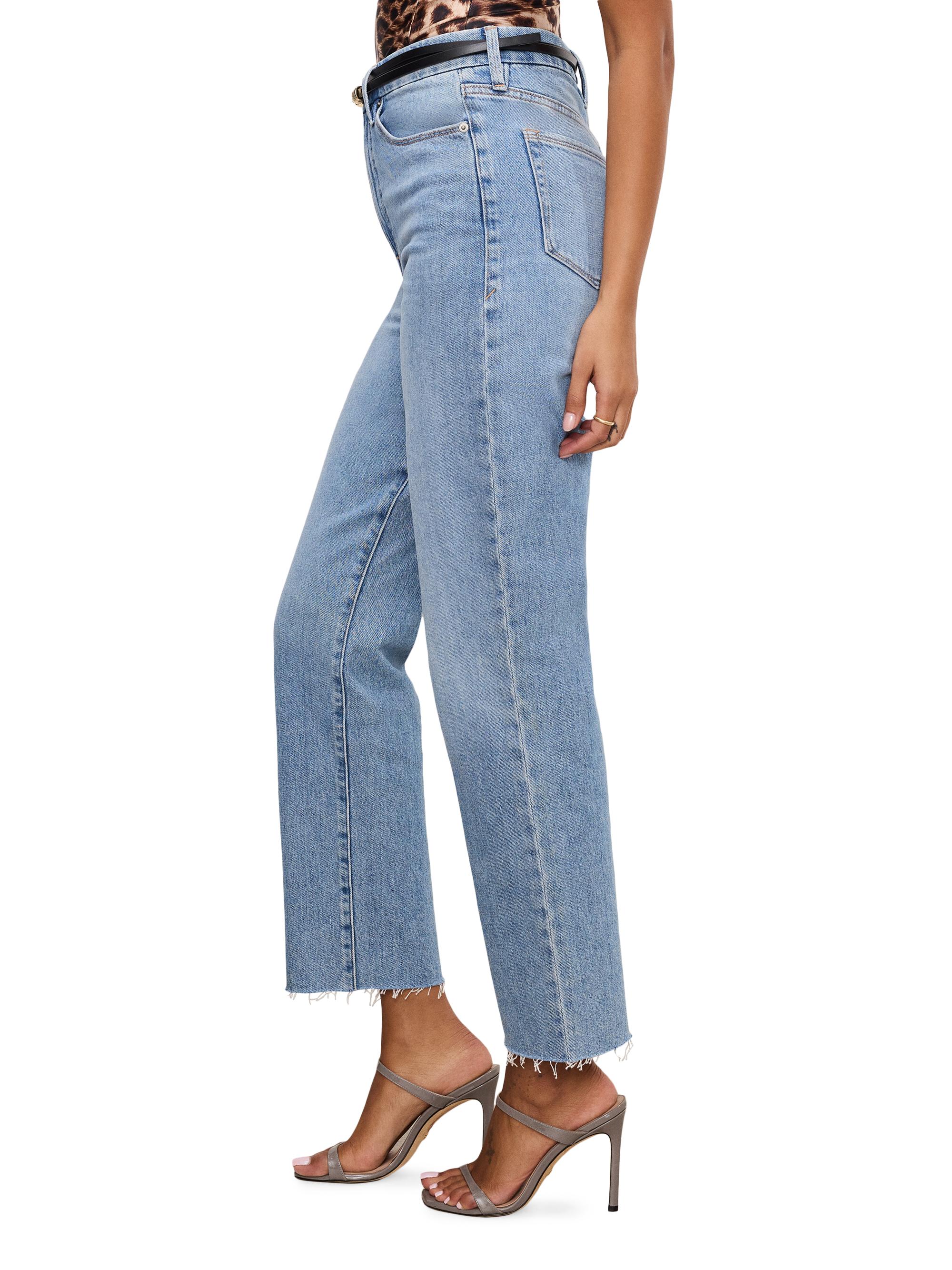 Good American Good Boy Straight Crop Jeans | Saks Fifth Avenue