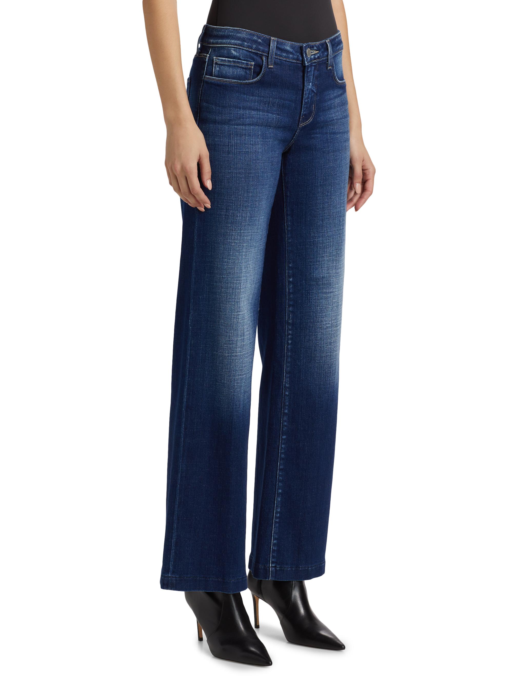 L'AGENCE Joanne Low-Rise Wide-Leg Jeans | Saks Fifth Avenue