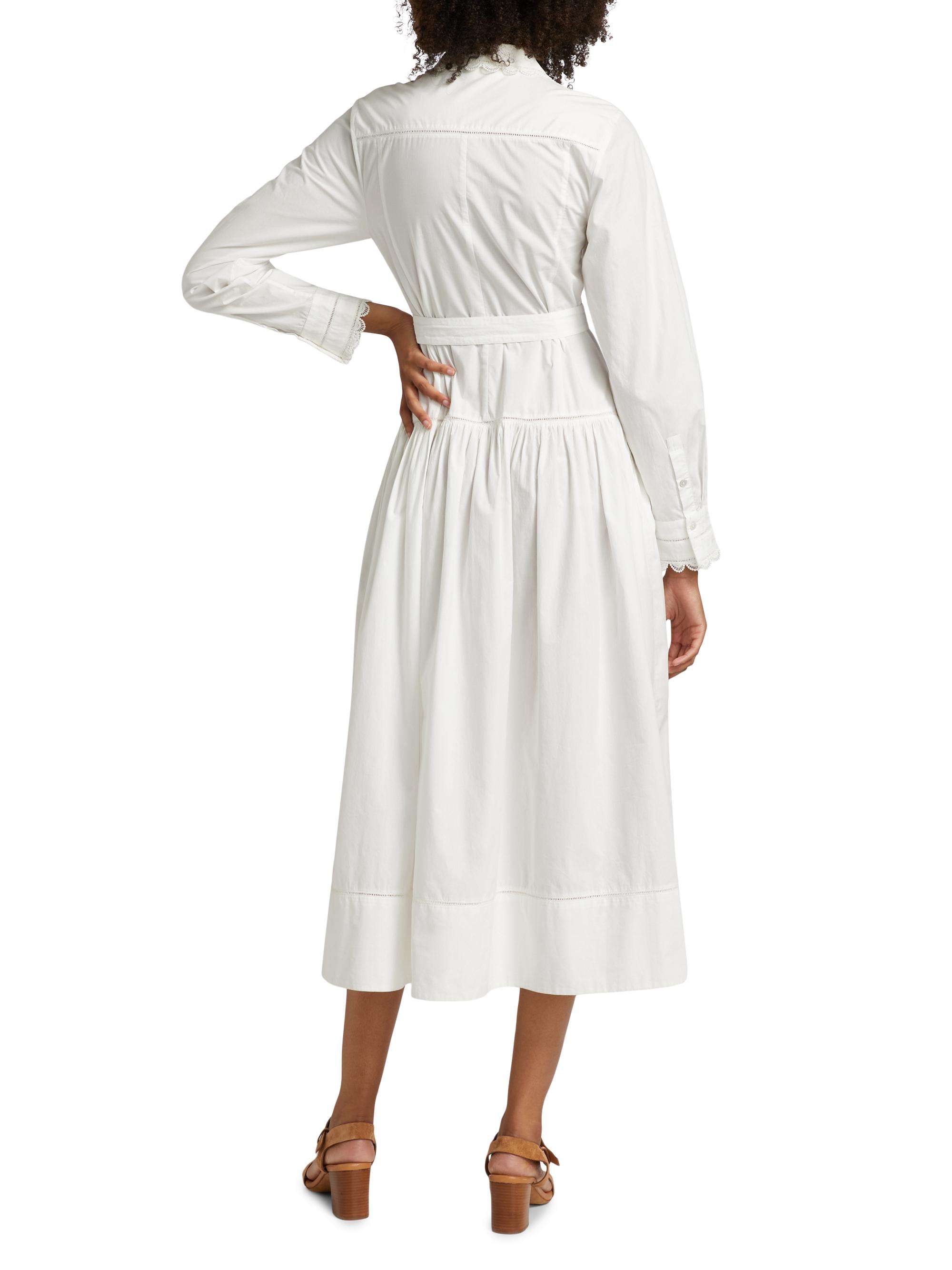 Ulla Johnson Ariane Tie-Waist Cotton Shirtdress | Saks Fifth Avenue