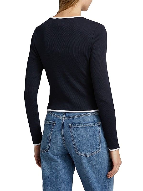 Shop Veronica Beard Wilmer Stretch-Cotton Cardigan | Saks Shop Veronica Beard Wilmer Stretch-Cotton Cardigan | Saks