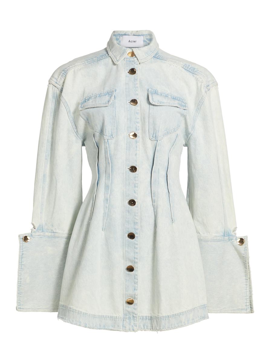 Acler Dales Denim Minidress | Saks Fifth Avenue