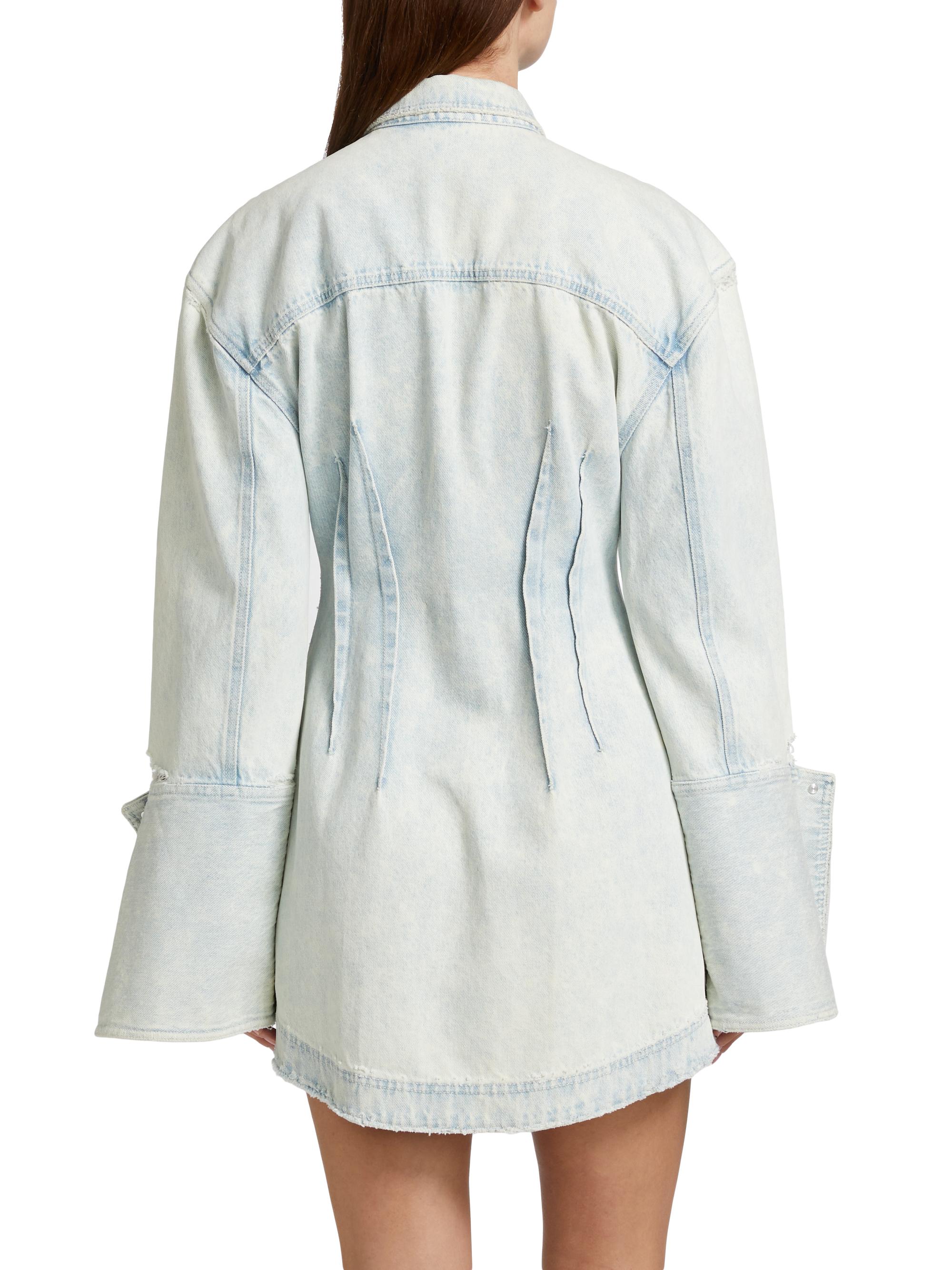 Acler Dales Denim Minidress | Saks Fifth Avenue