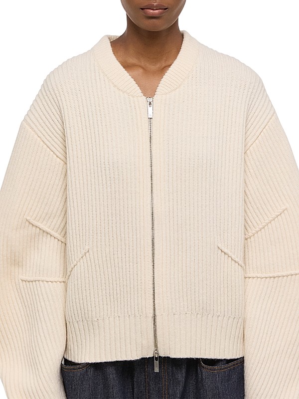 Shop Helmut Lang Apex Wool-Blend Zip-Up Cardigan | Saks Shop Helmut Lang Apex Wool-Blend Zip-Up Cardigan | Saks