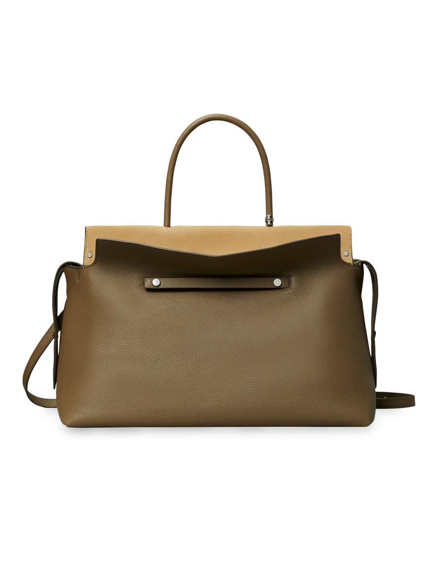 Tory Burch Mercer Large Pebbled Leather Satchel | Saks Fifth Avenue