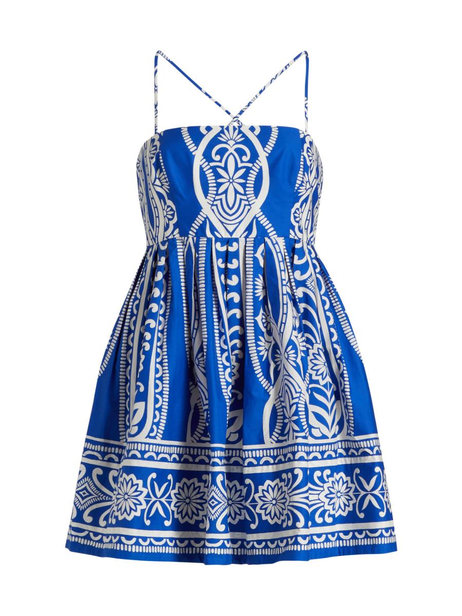 Cara Cara Leo Floral Babydoll Minidress | Saks Fifth Avenue