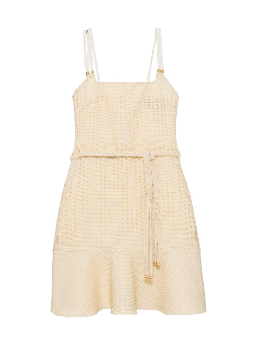 PatBO Knit Braided Belt Minidress | Saks Fifth Avenue
