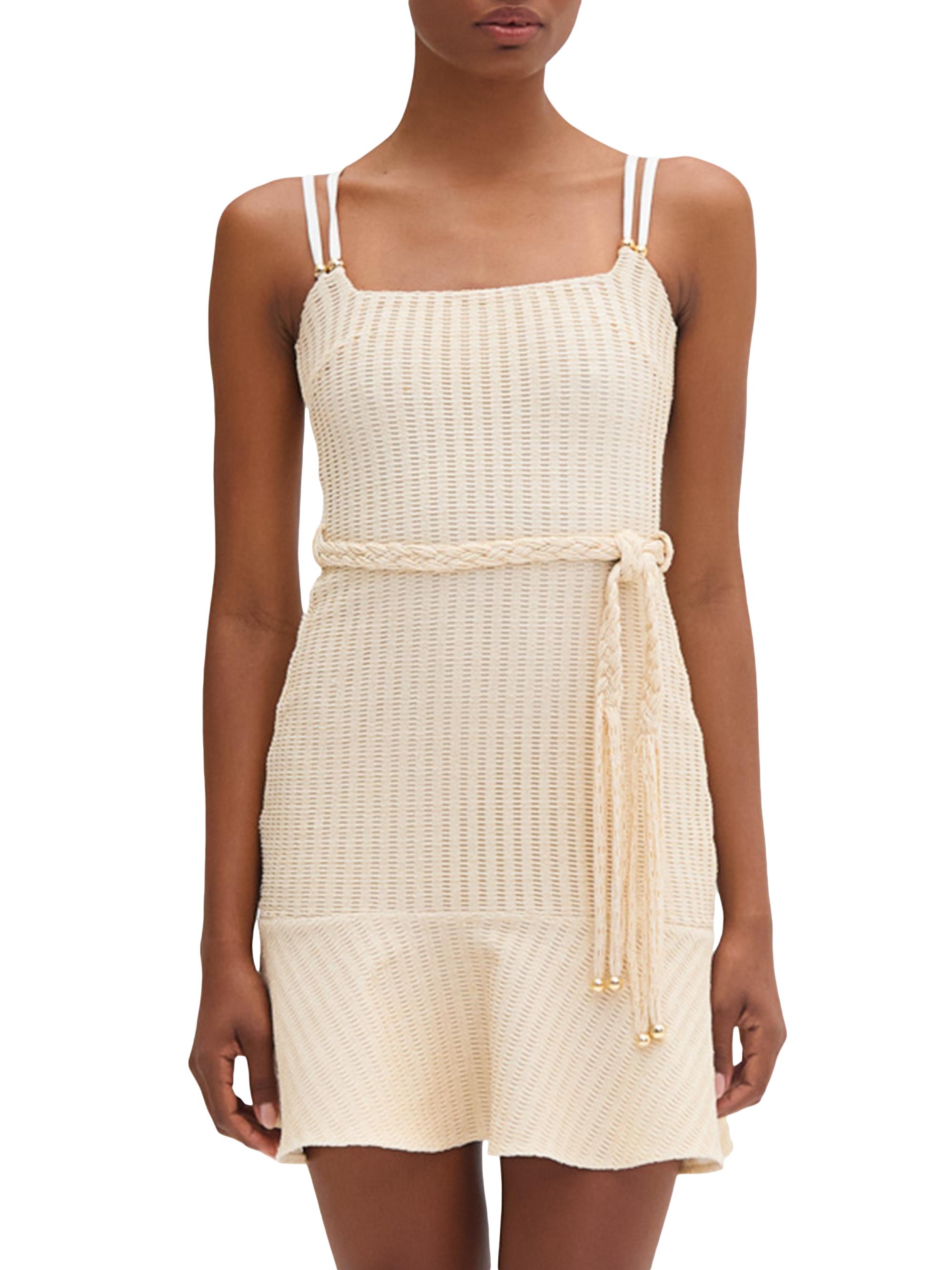 PatBO Knit Braided Belt Minidress | Saks Fifth Avenue