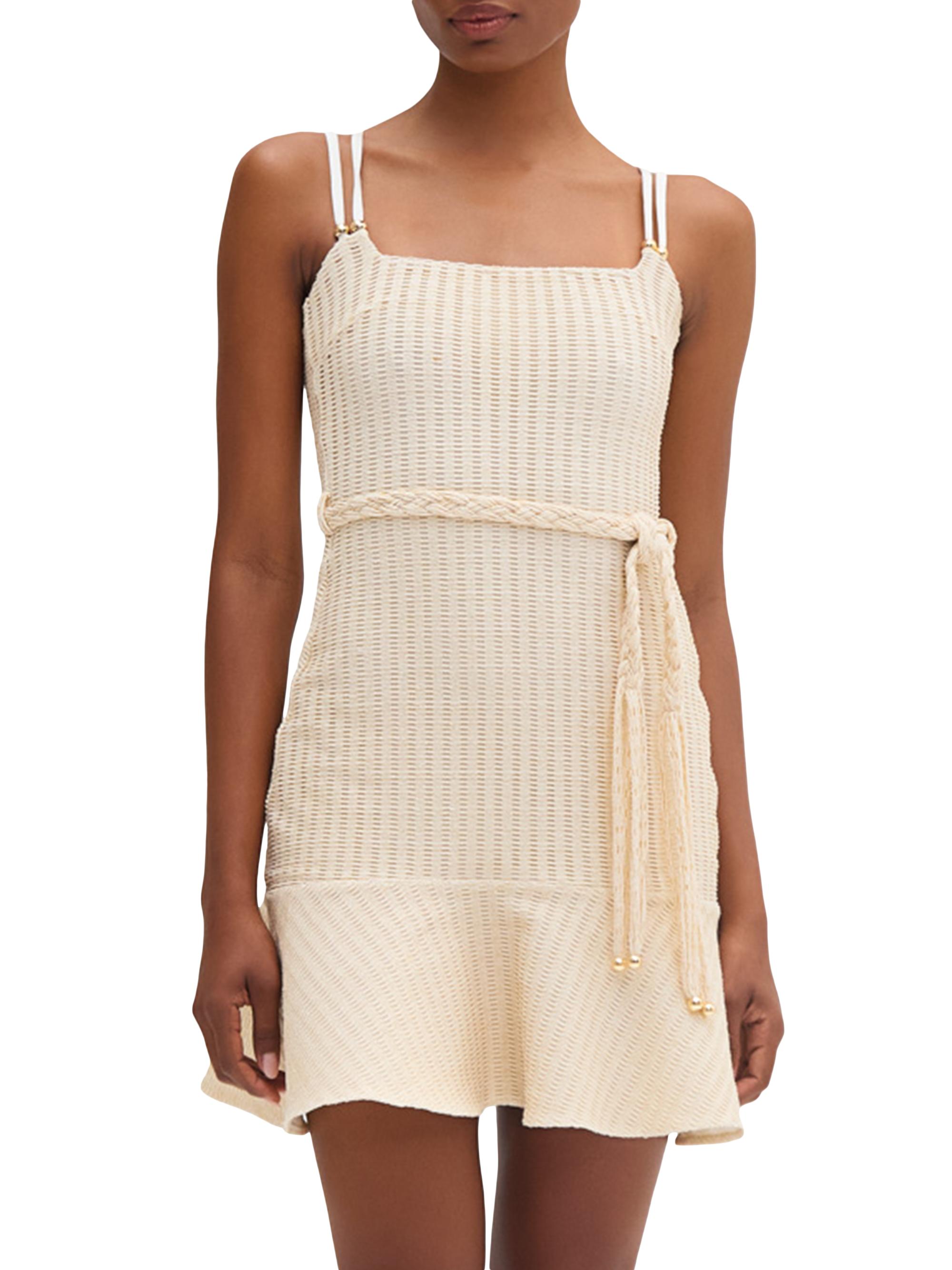 PatBO Knit Braided Belt Minidress | Saks Fifth Avenue