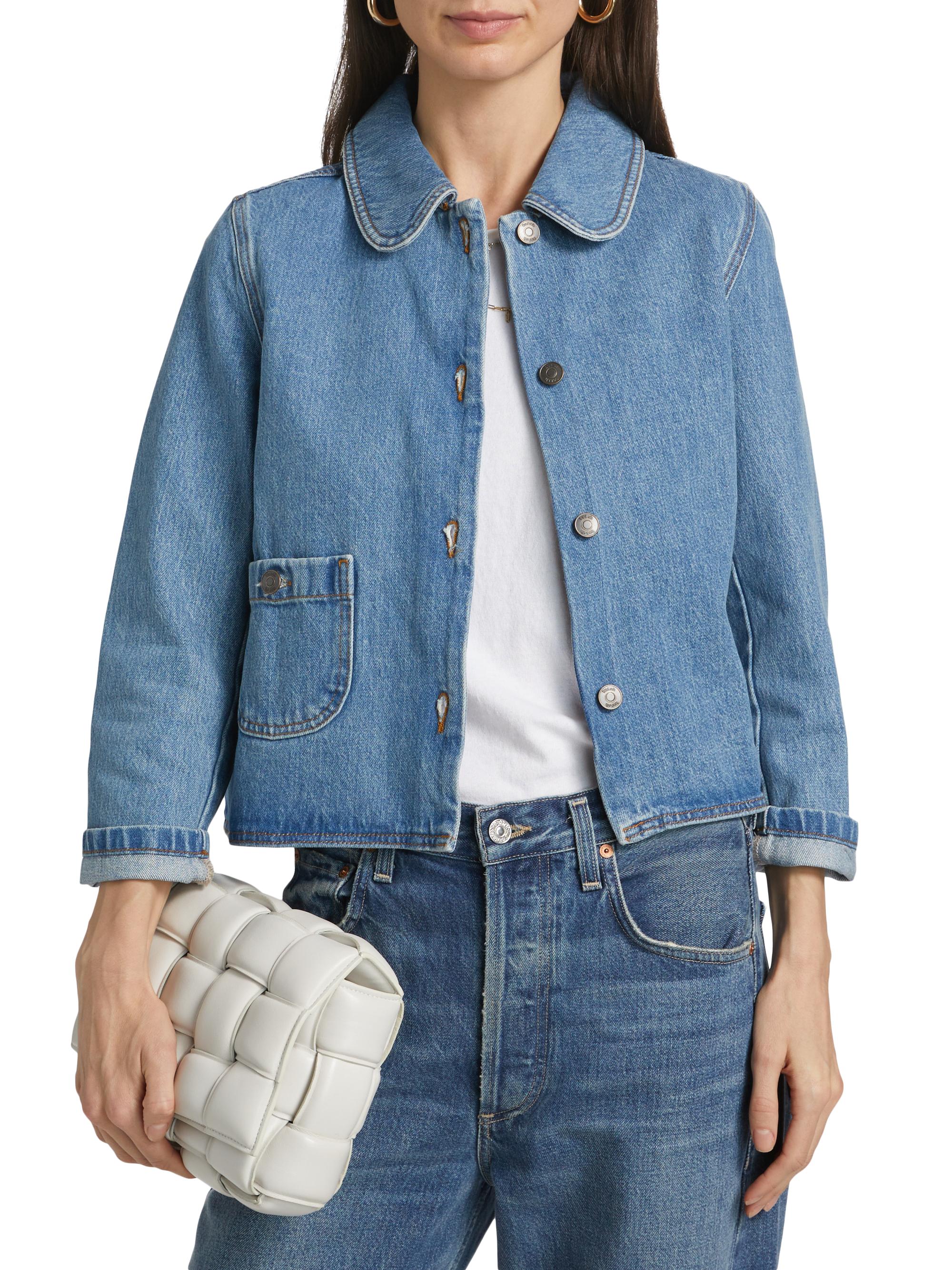 ba&sh Tiny Denim Jacket | Saks Fifth Avenue