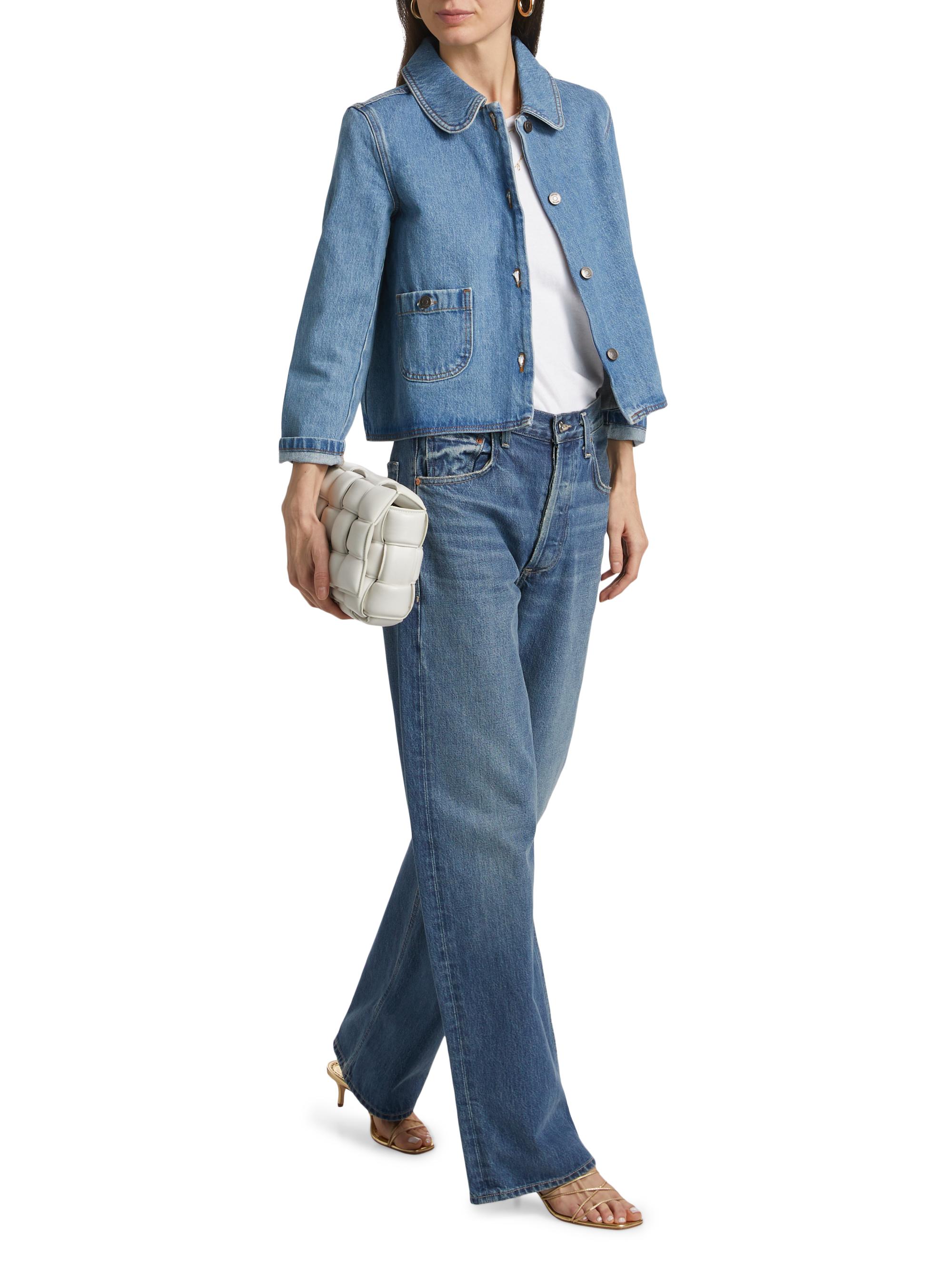 ba&sh Tiny Denim Jacket | Saks Fifth Avenue