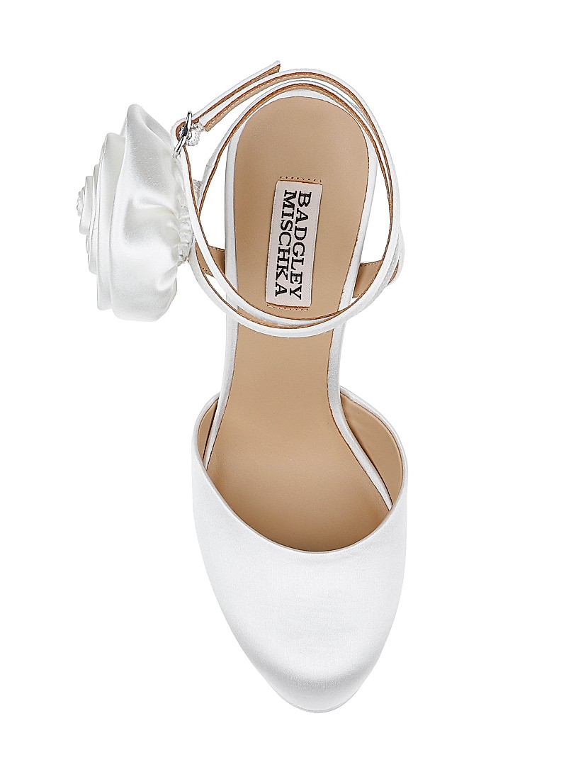 Shop Badgley Mischka Janessa 95MM Satin Pumps | Saks Fifth Shop Badgley Mischka Janessa 95MM Satin Pumps | Saks Fifth