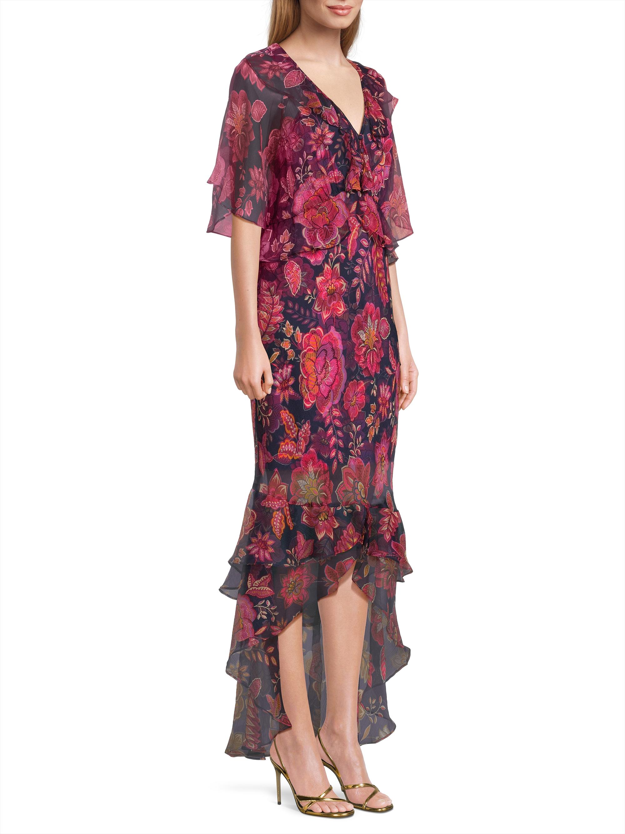 Johnny Was Luxee Floral Silk Maxi Dress | Saks Fifth Avenue