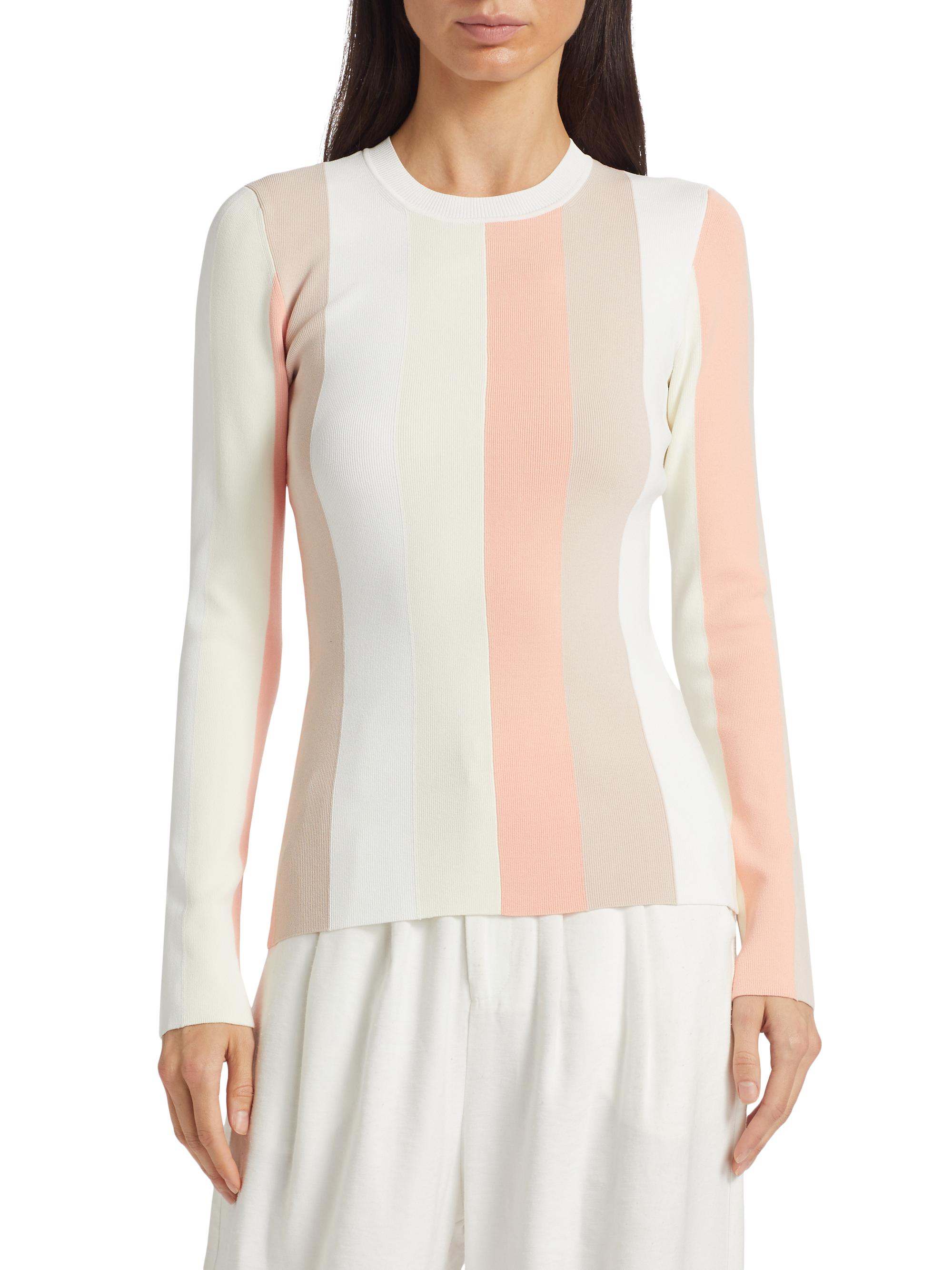 3.1 Phillip Lim Colorblock Stripes Rib-Knit T-Shirt | Saks Fifth Avenue
