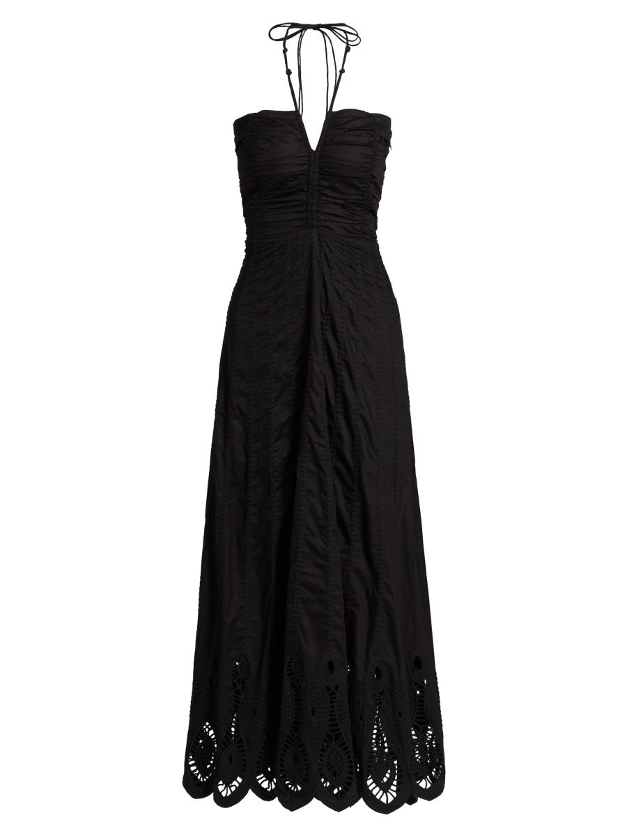 Maria Cher Balcarce Tori Cotton Halter Dress | Saks Fifth Avenue