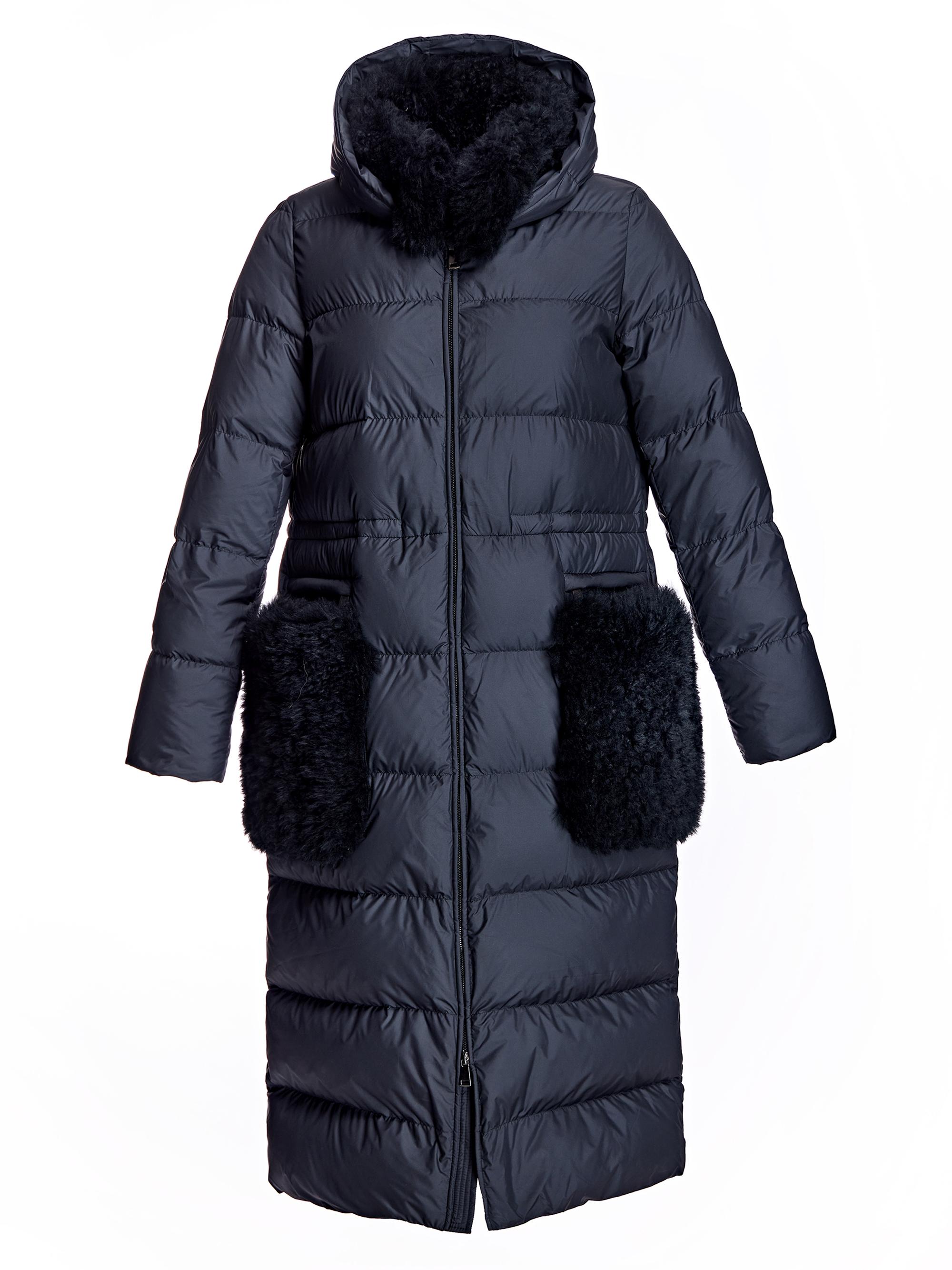 Maximilian Nylon Hooded Coat with Cashmere Goat Trims | Saks Fifth Avenue