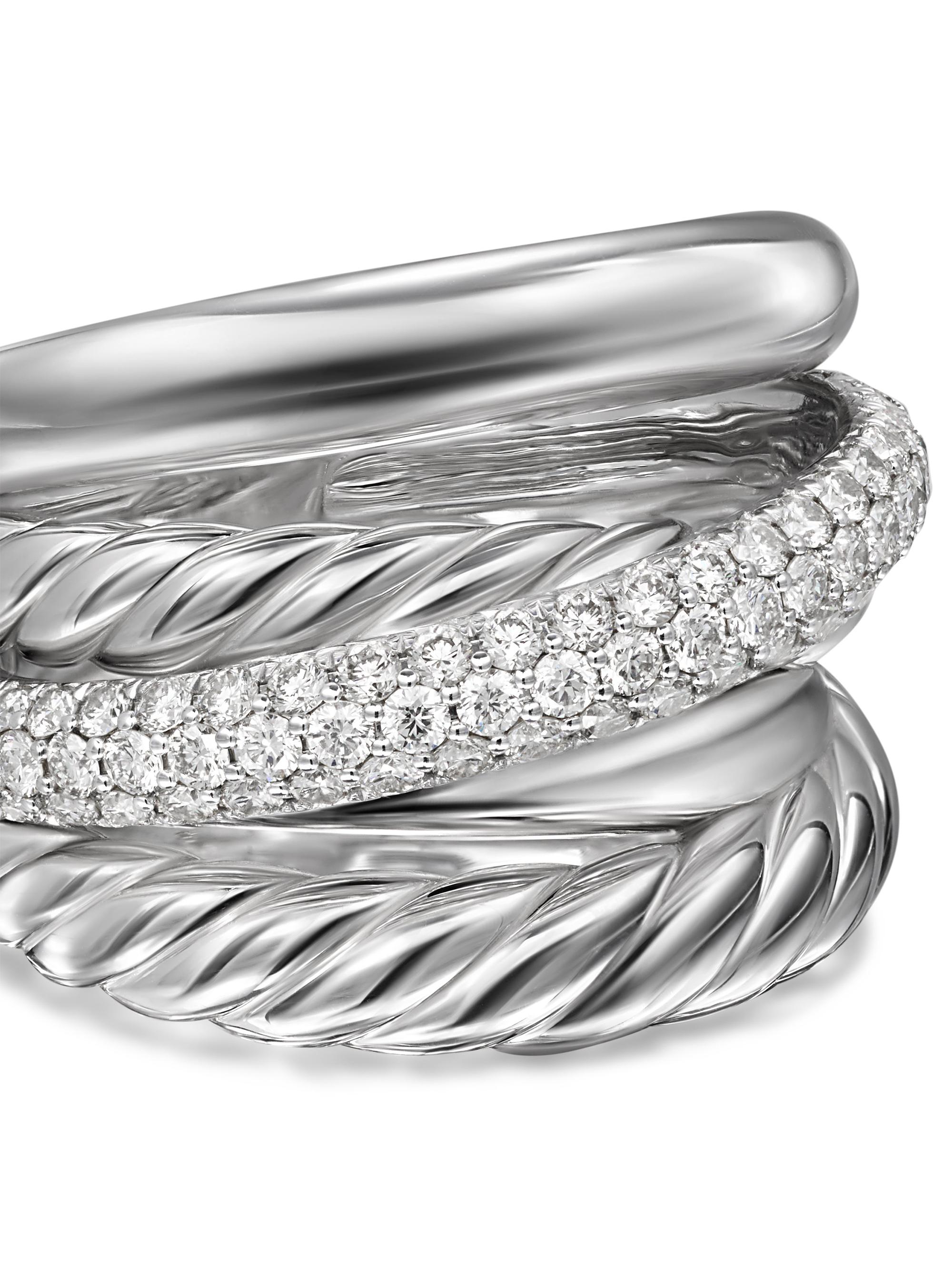 David Yurman Crossover Five Row Ring in Sterling Silver | Saks Fifth Avenue