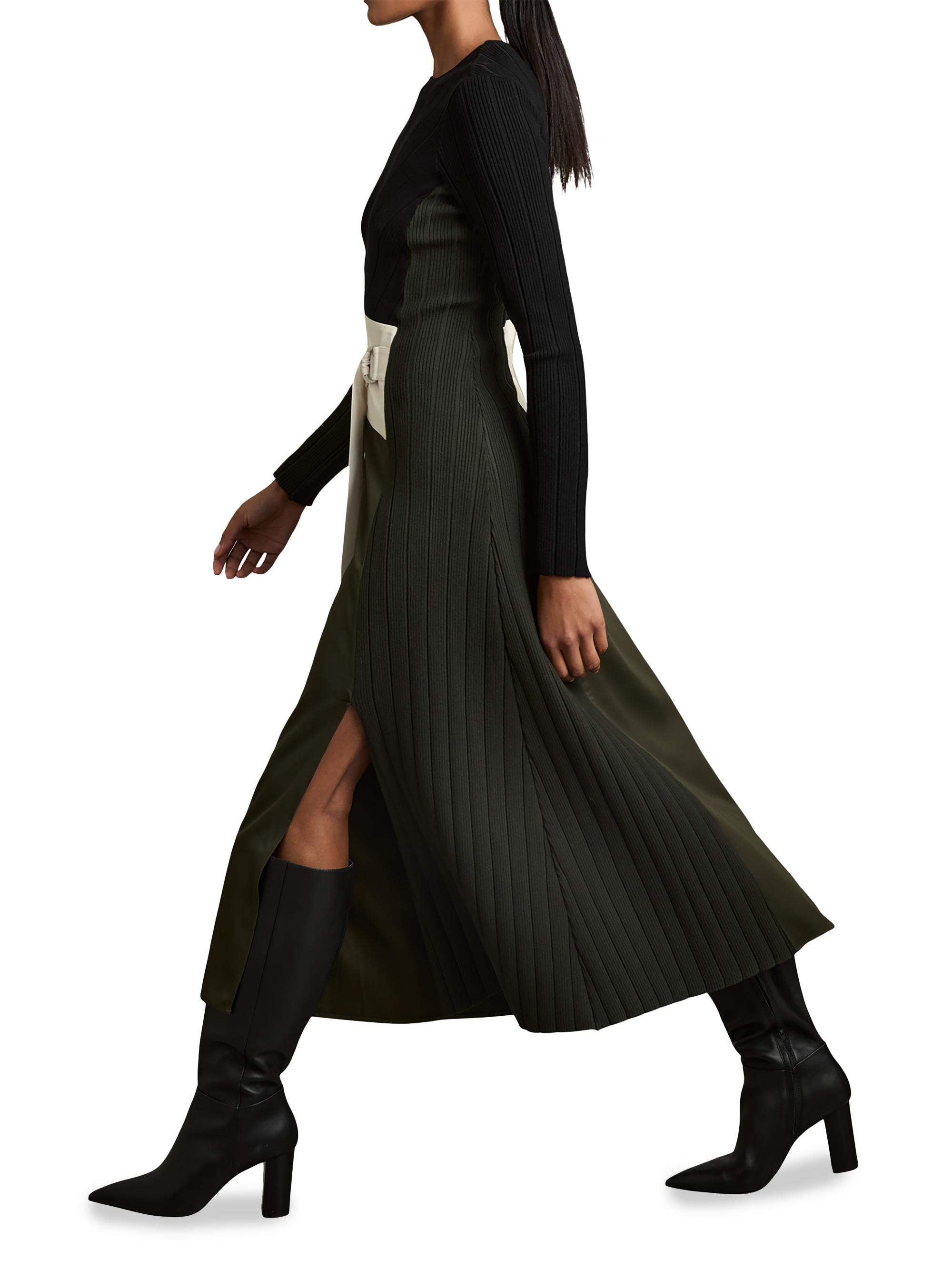 Reiss Emilina Colorblocked Midi-Dress | Saks Fifth Avenue