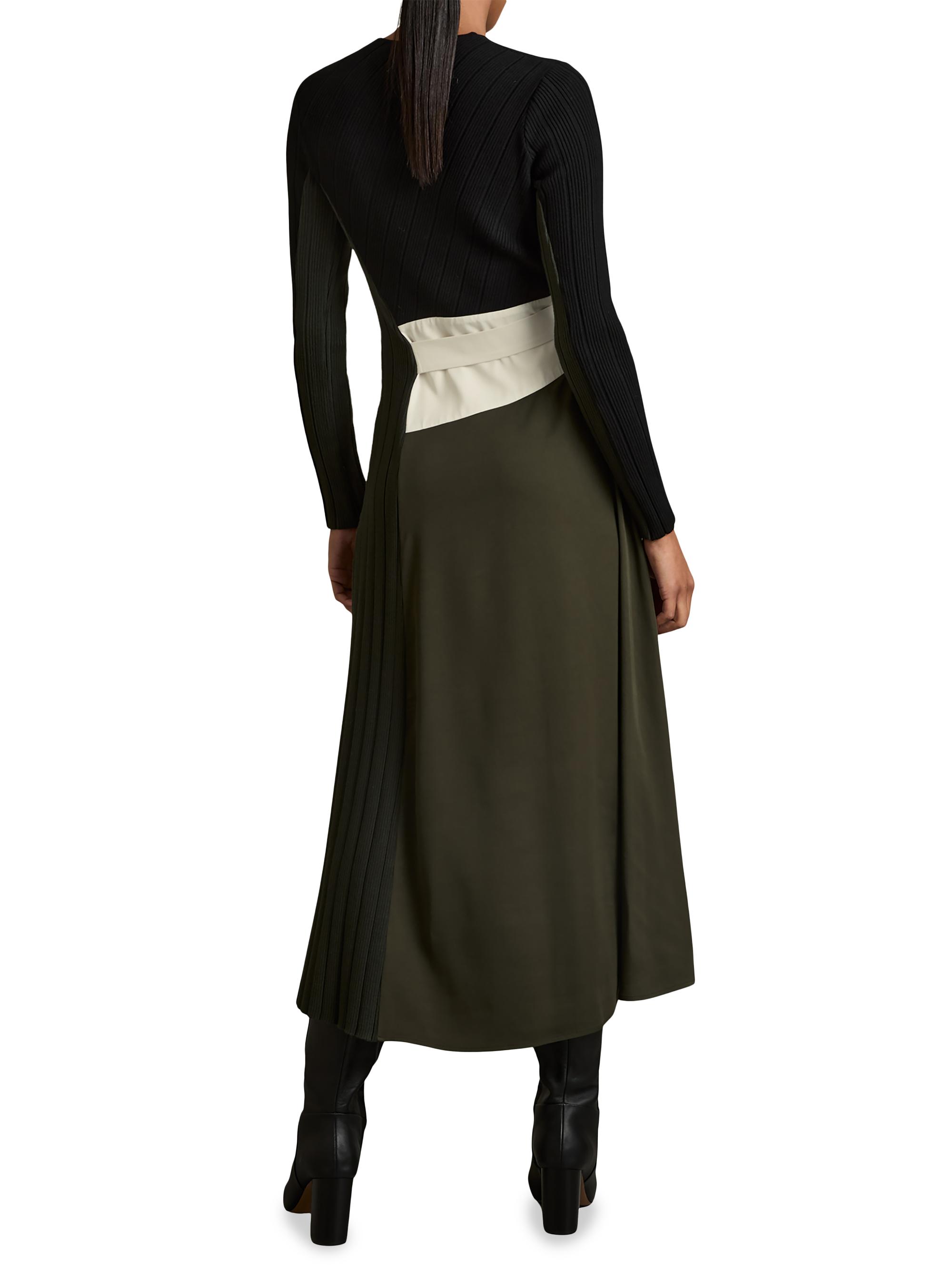 Reiss Emilina Colorblocked Midi-Dress | Saks Fifth Avenue