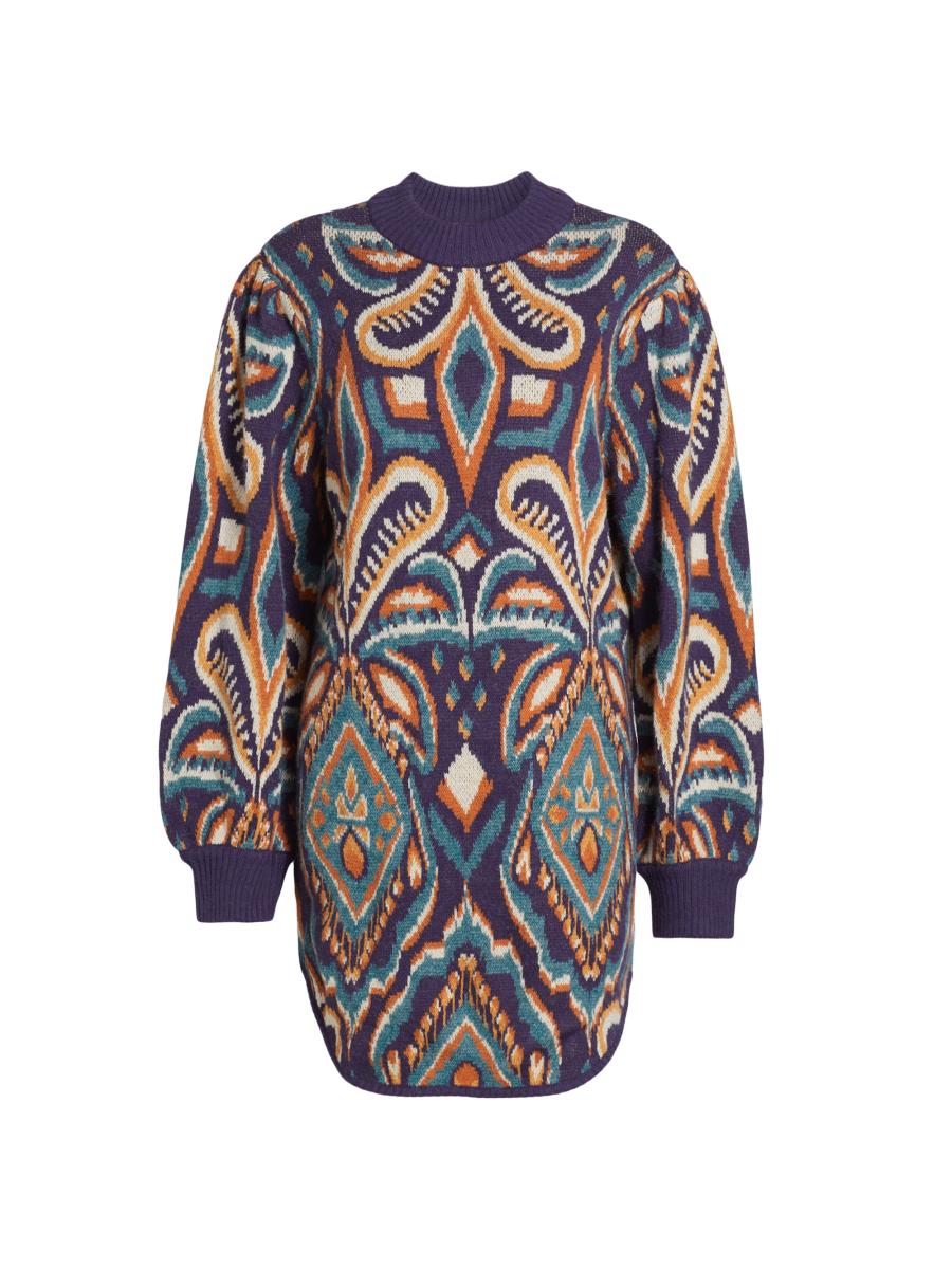 Farm Rio Pineapple Ikat Knit Dress | Saks Fifth Avenue