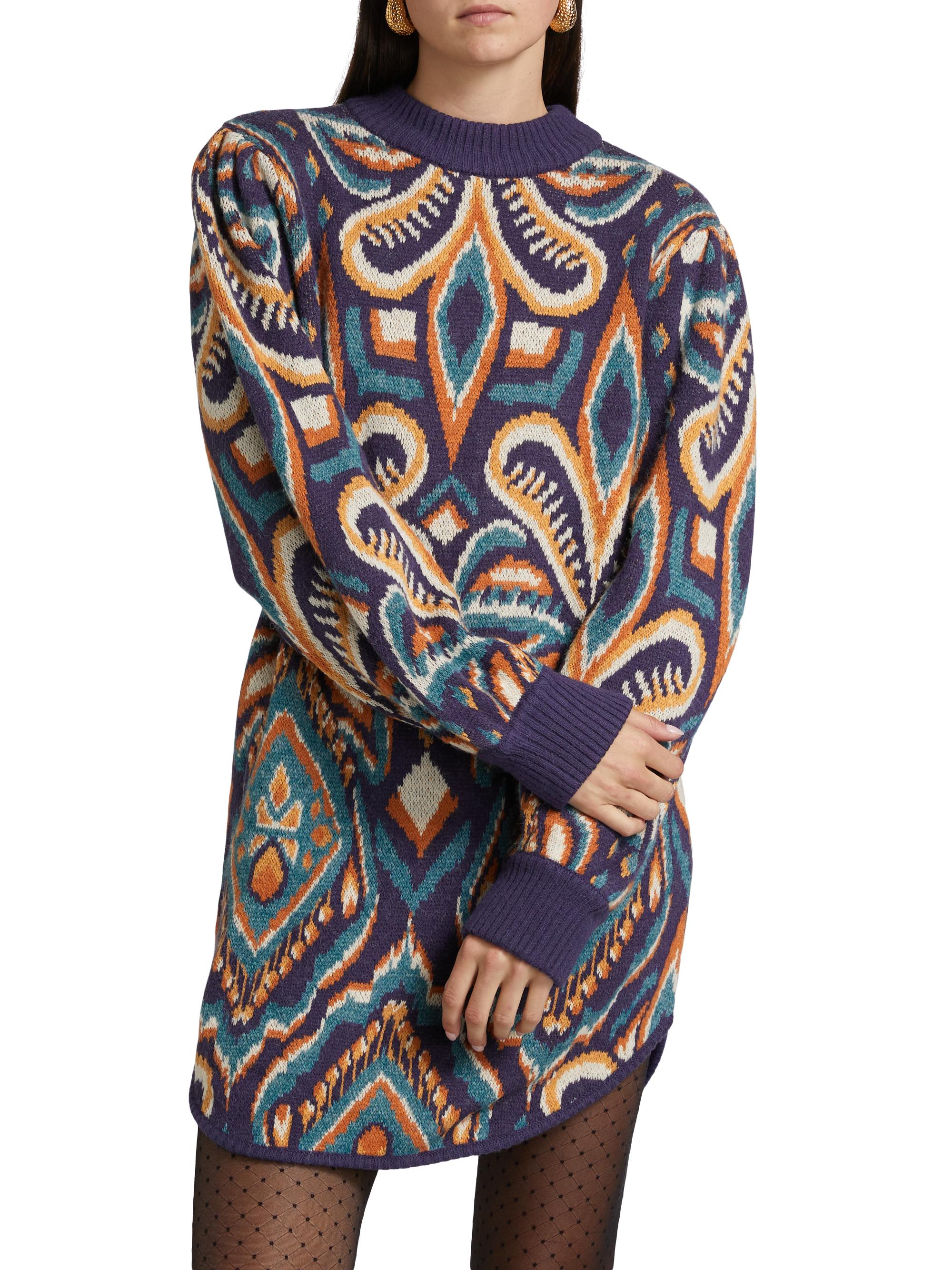 Farm Rio Pineapple Ikat Knit Dress | Saks Fifth Avenue