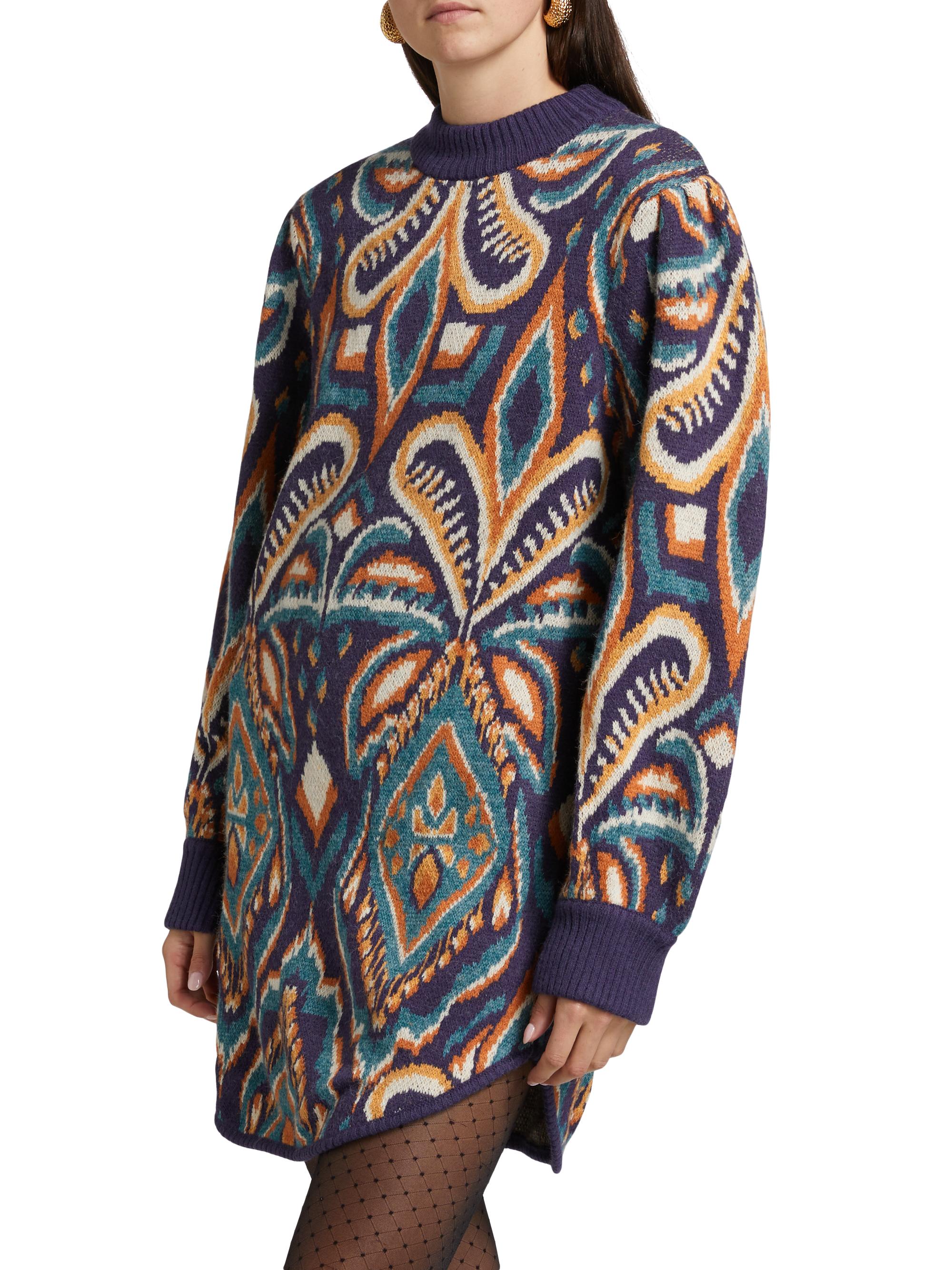 Farm Rio Pineapple Ikat Knit Dress | Saks Fifth Avenue