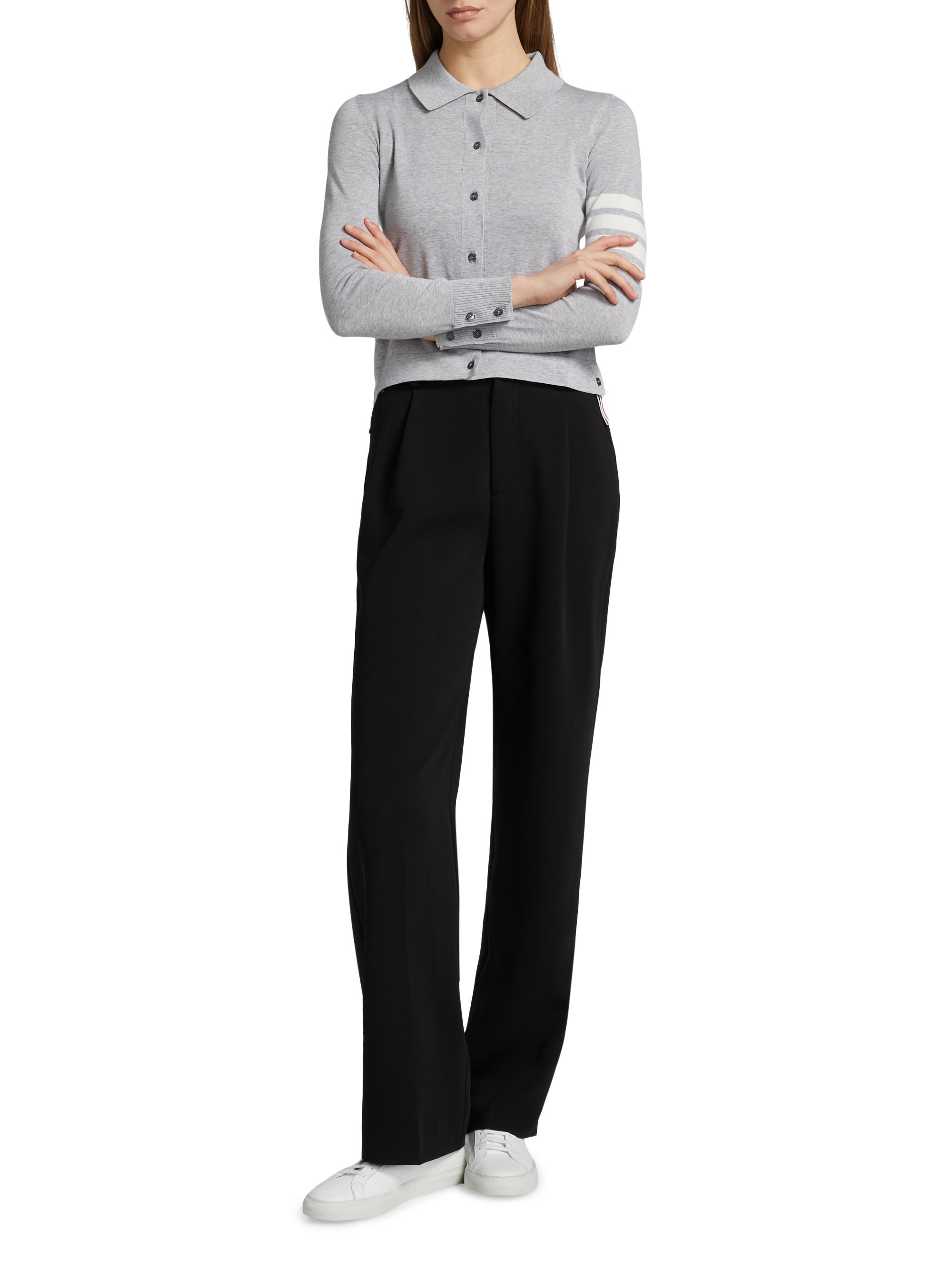 Thom Browne Jersey Cotton Four-Stripe Shirt | Saks Fifth Avenue